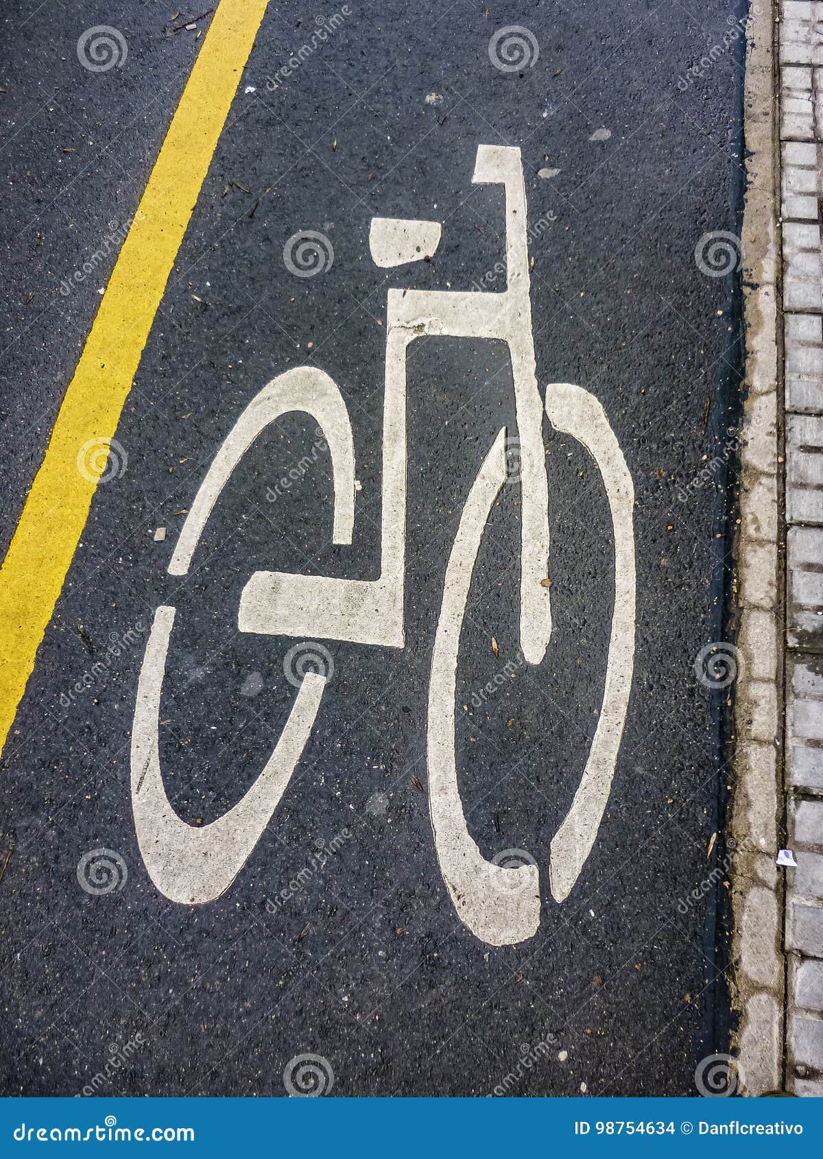 Bicycle Path stock photo. Image of bicycle, pavement - 98754634