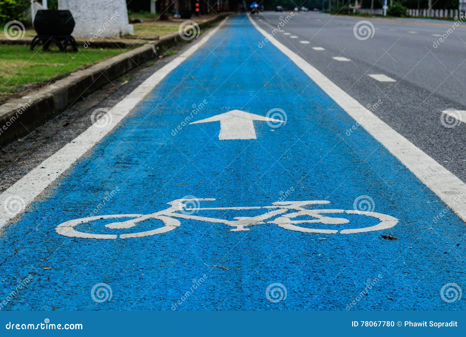 Bicycle path stock photo. Image of public, bicycles, route - 78067780