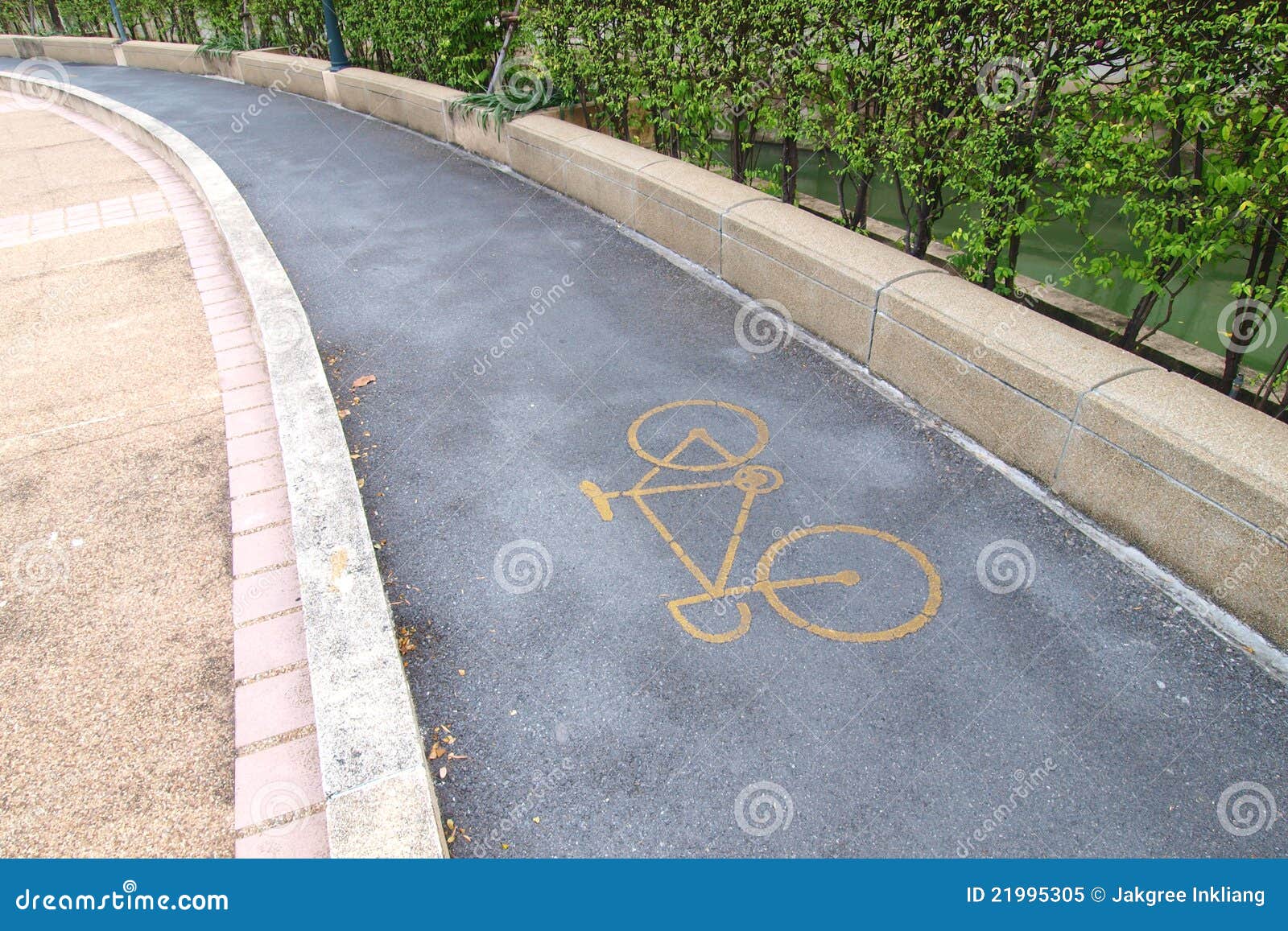 Bicycle pathway stock image. Image of bicycle, healthy - 21995305