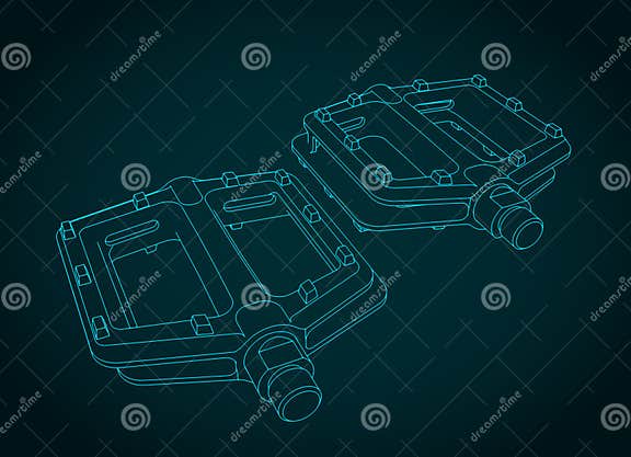 Bicycle Pedals Illustration Stock Vector - Illustration of mechanism ...