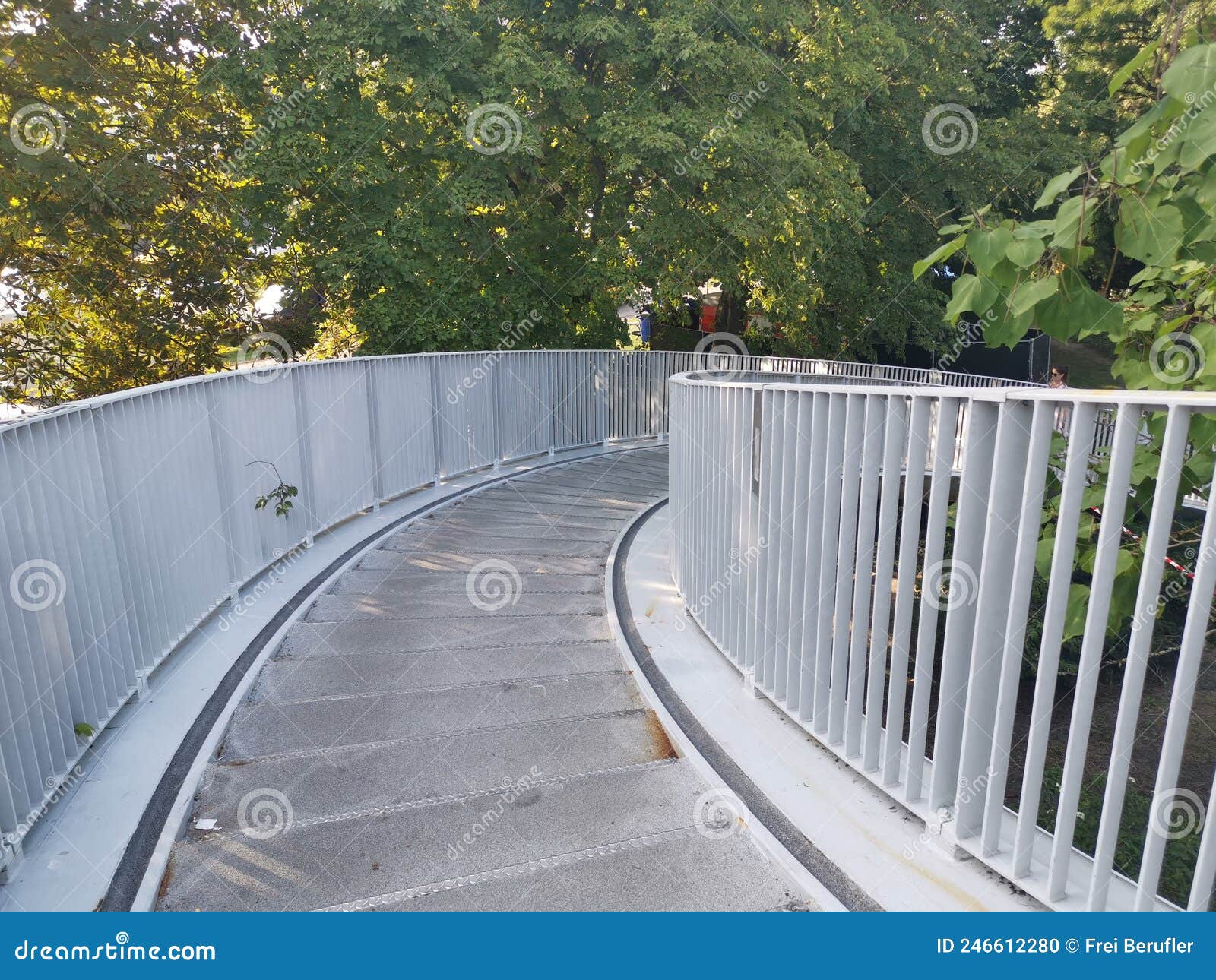 Bicycle and Pedestrian Bridge, so To Speak, an Overpass Stock Photo ...