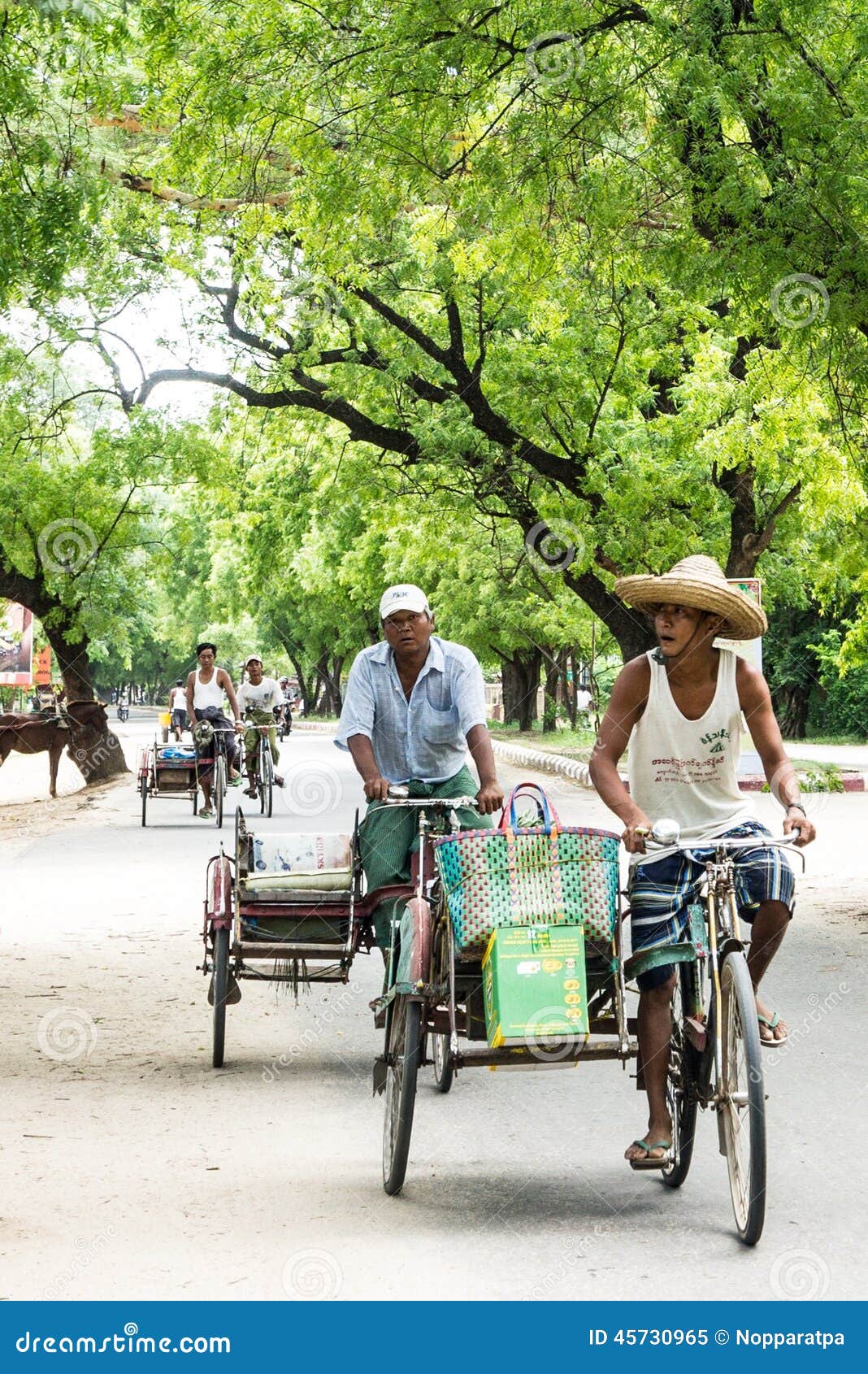 Bicycle editorial image. Image of bagan, bicycle, mandalay - 45730965
