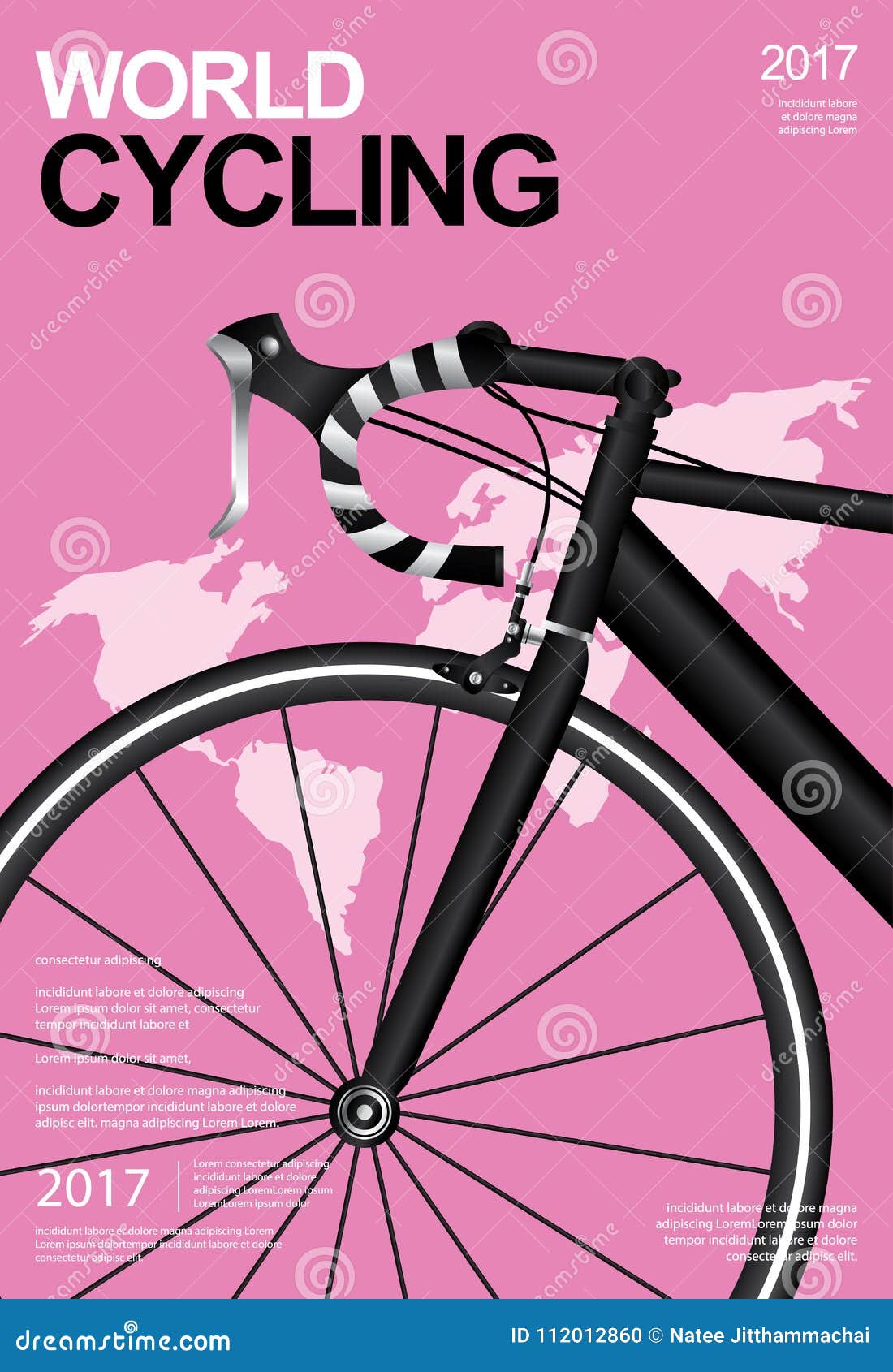 Bicycle Poster Design stock vector. Illustration of paper - 112012860