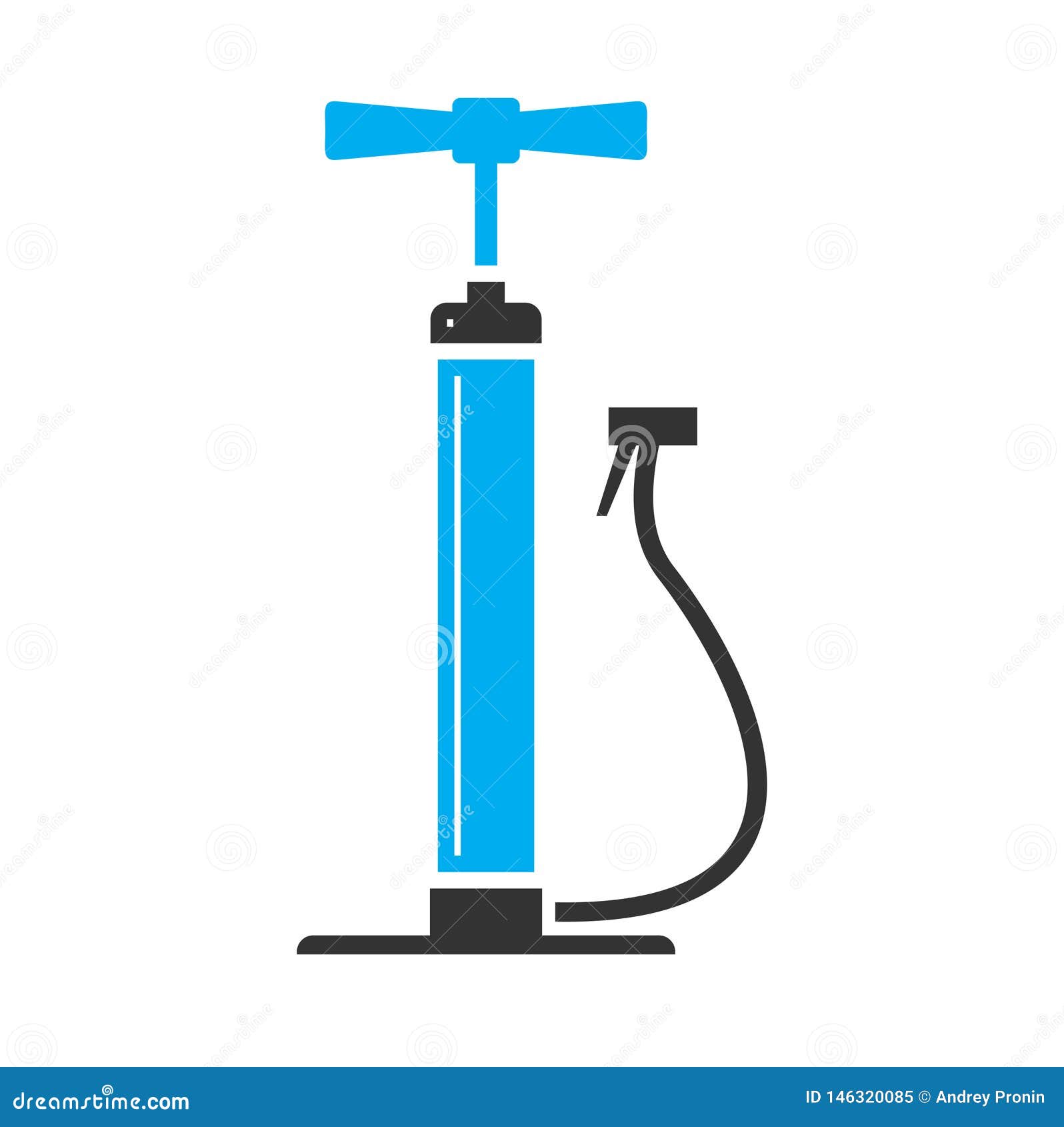 Bicycle Pump Icon on Background for Graphic and Web Design. Simple ...