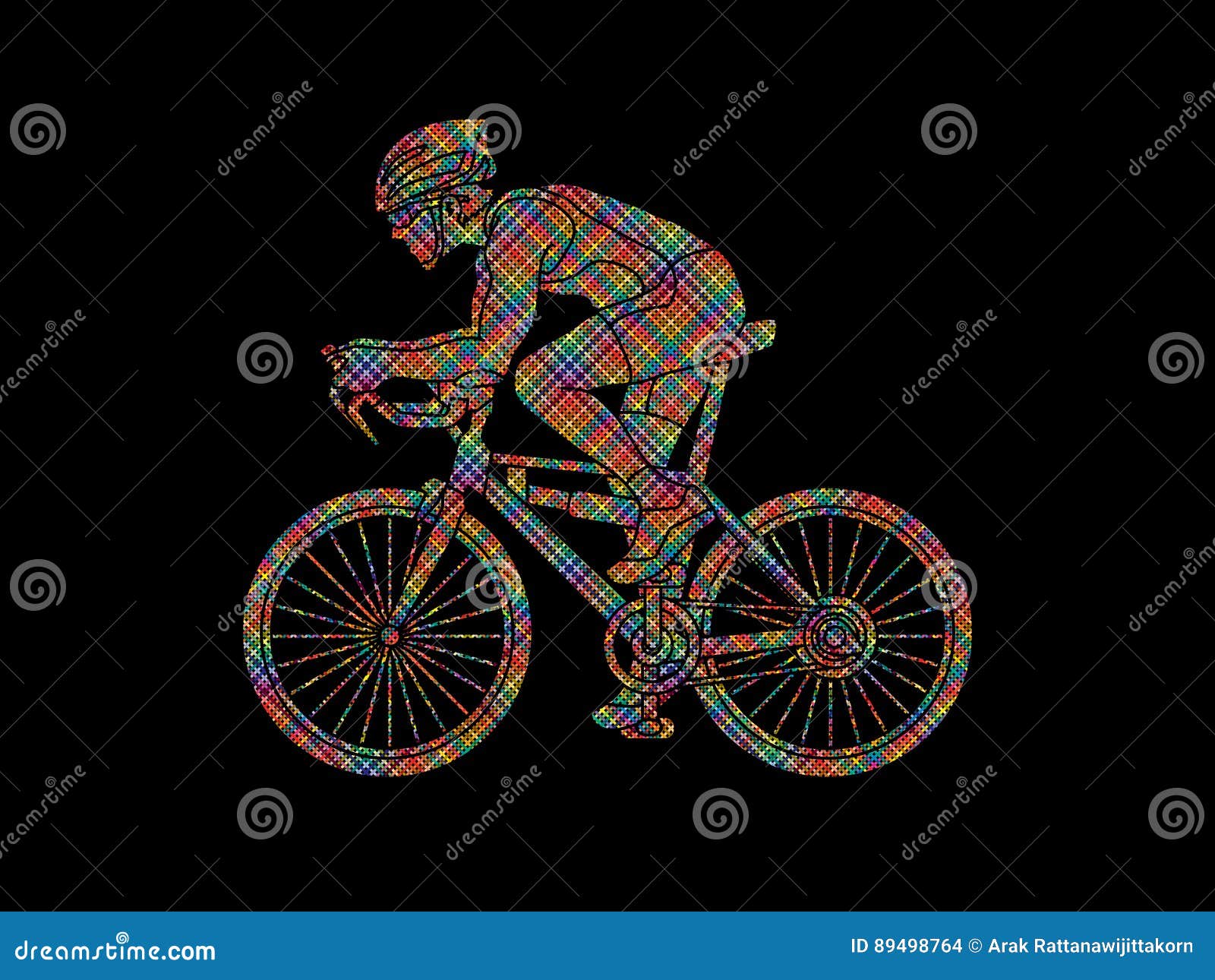 Bicycle Racing Graphic Vector Stock Vector - Illustration of body ...