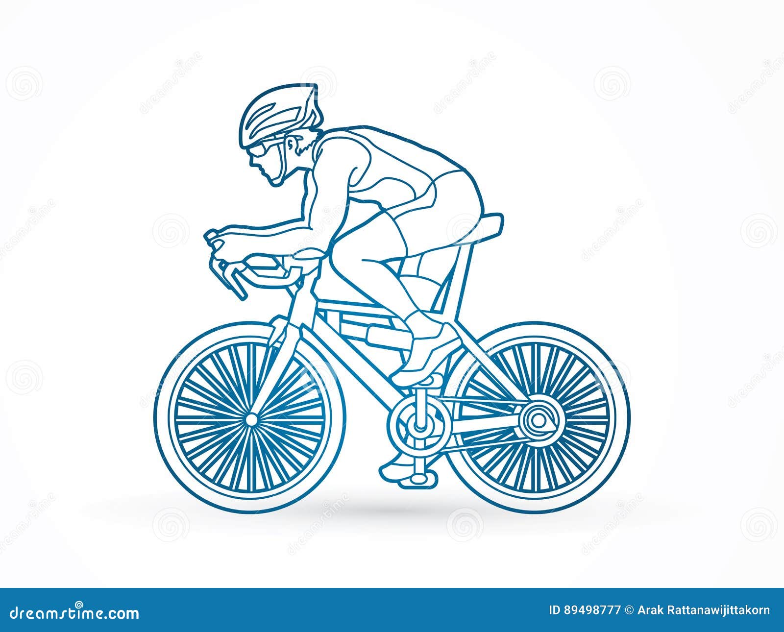 Bicycle Racing Graphic Vector Stock Vector - Illustration of activity ...