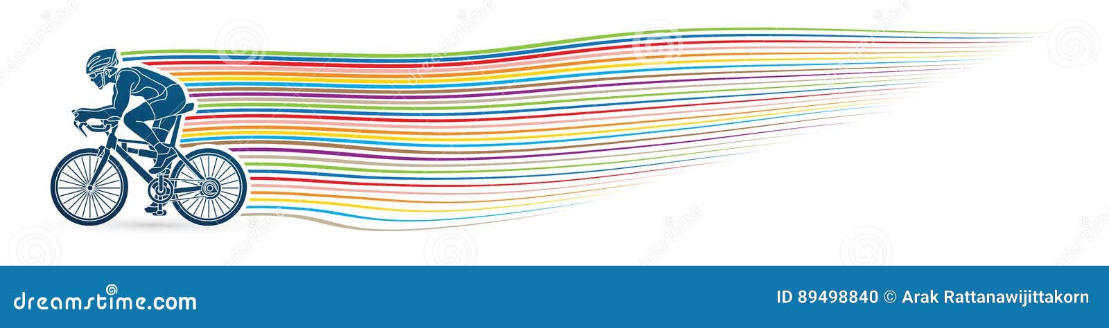 Bicycle Racing Graphic Vector Stock Vector - Illustration of outdoor ...