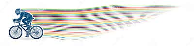 Bicycle Racing Graphic Vector Stock Vector - Illustration of outdoor ...