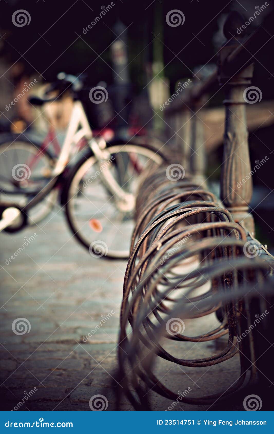 Bicycle rack stock image. Image of metal, public, rusty - 23514751