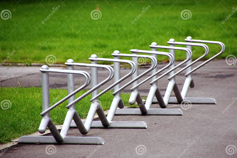 Bicycle rack stock image. Image of colonna, bikes, rows - 27876399