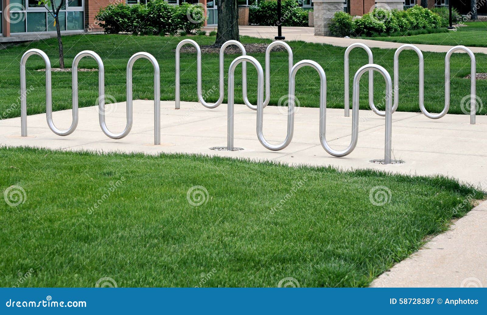 Bicycle rack stock image. Image of college, university - 58728387