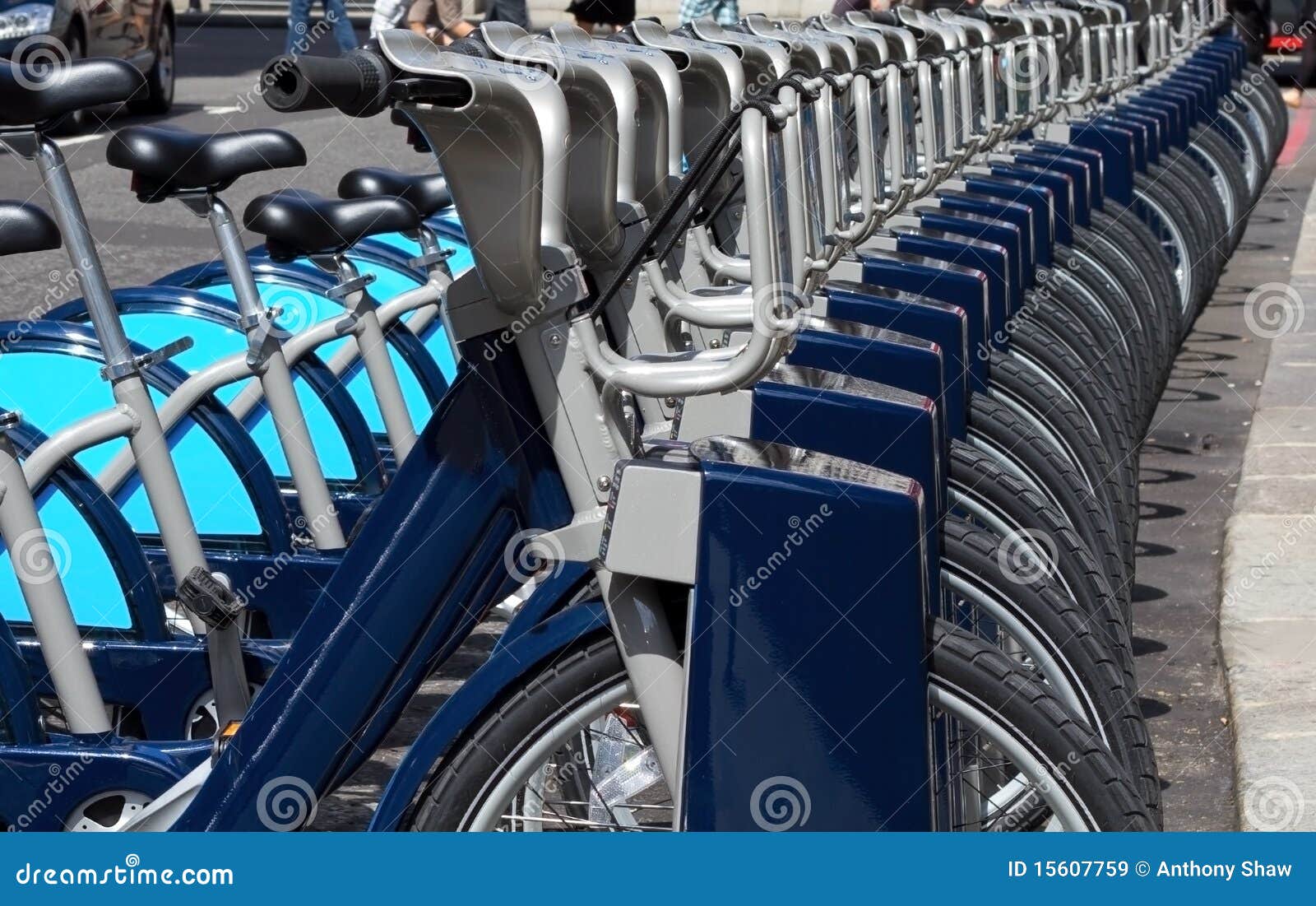 Bicycle rack in London stock image. Image of rack, transport - 15607759