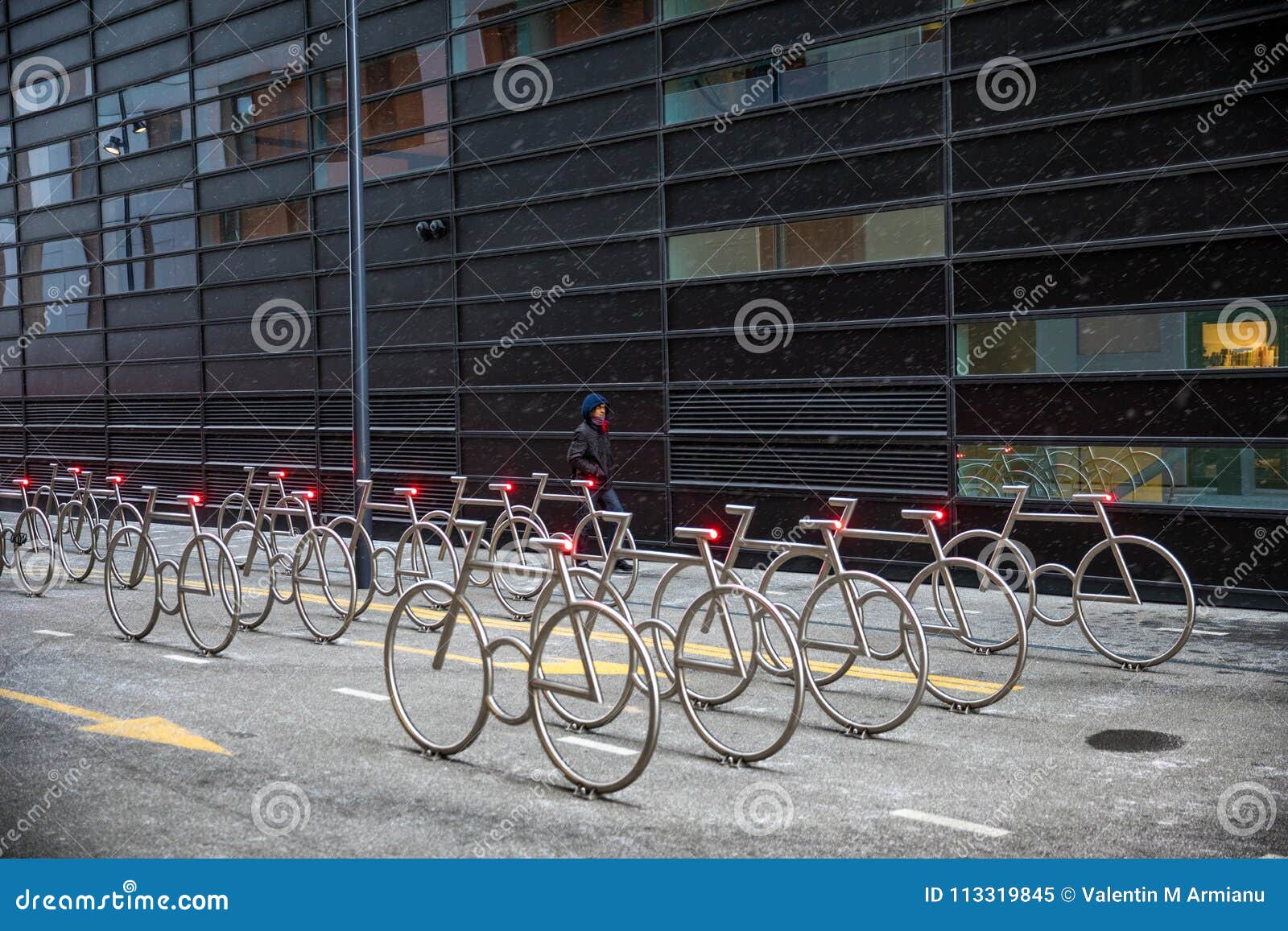 Bike Racks editorial image. Image of city, architecture - 113319845