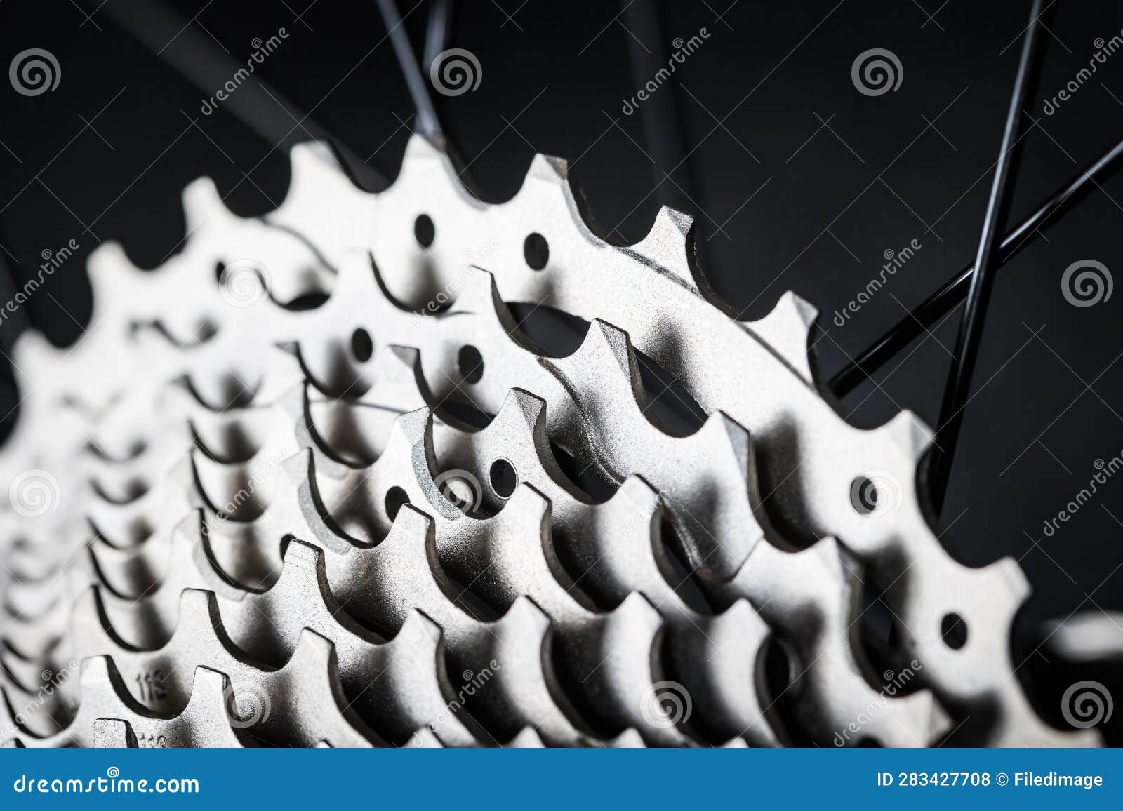 Bicycle Rear Cassette Component Stock Photo - Image of isolated ...