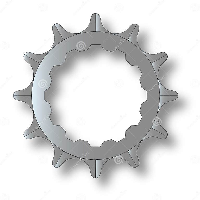 Bicycle Rear Cog stock vector. Illustration of driven - 66406437
