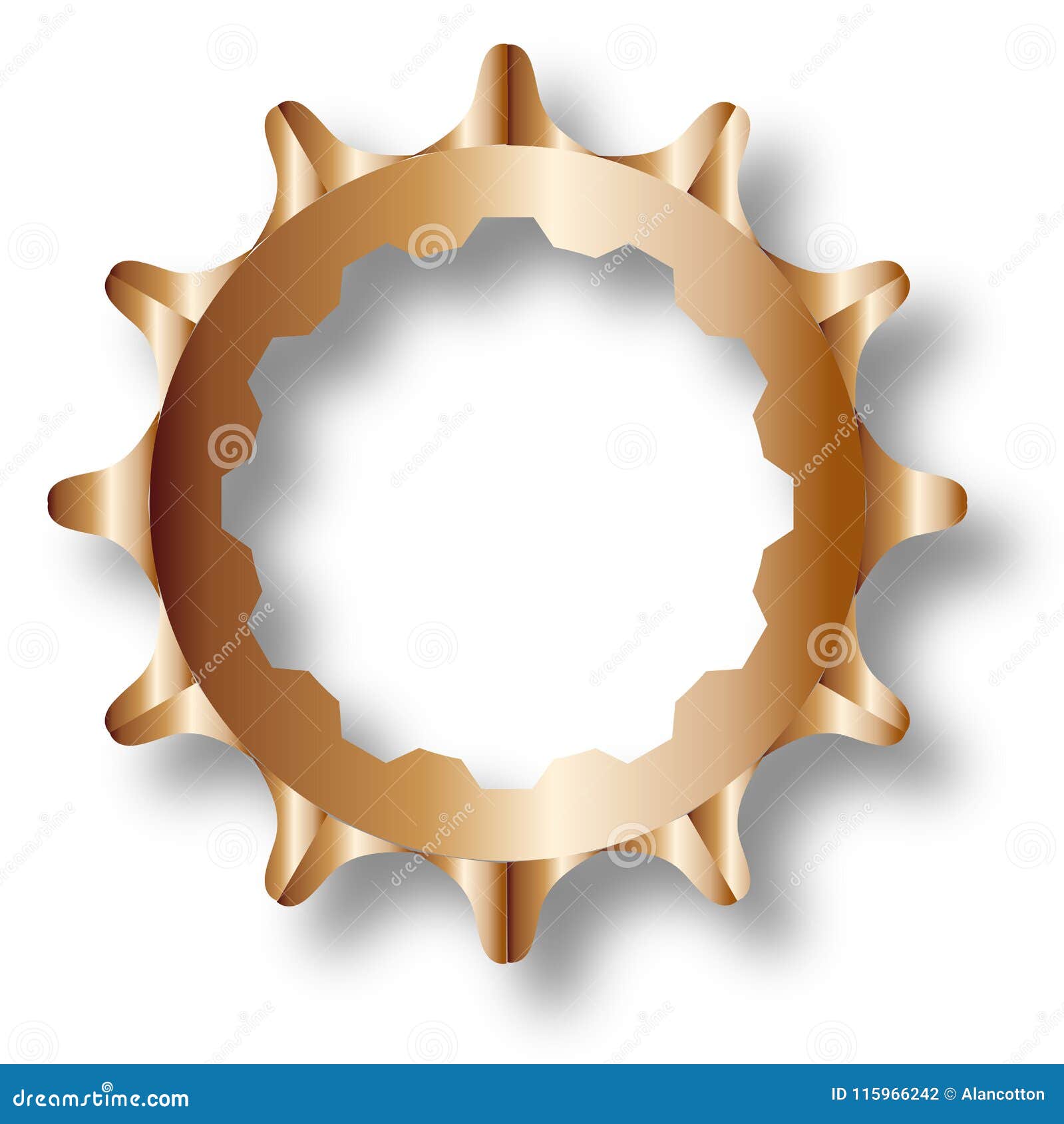 Bicycle Rear Driven Cog stock vector. Illustration of bicycle - 115966242