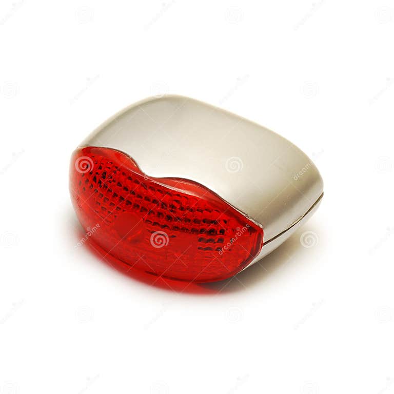 Bicycle rear red light stock photo. Image of blinker - 14615508