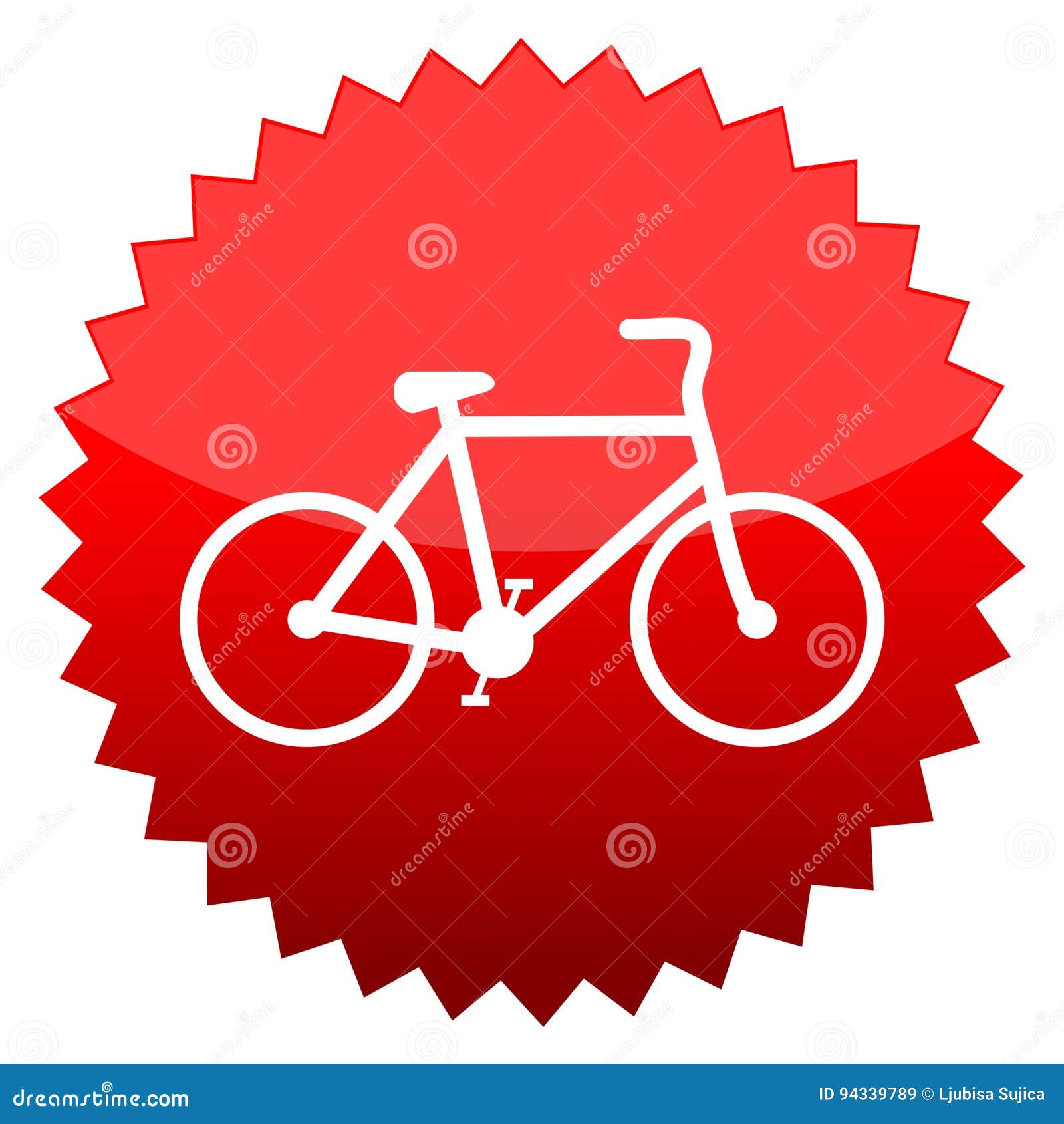 Bicycle, Red sun sign stock illustration. Illustration of pink - 94339789