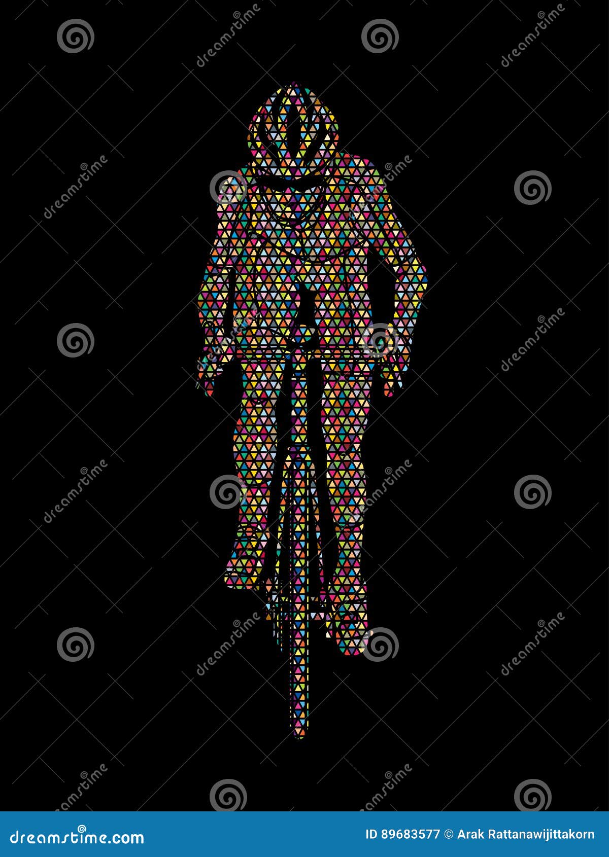 Bicycle riding front view stock vector. Illustration of cycle - 89683577