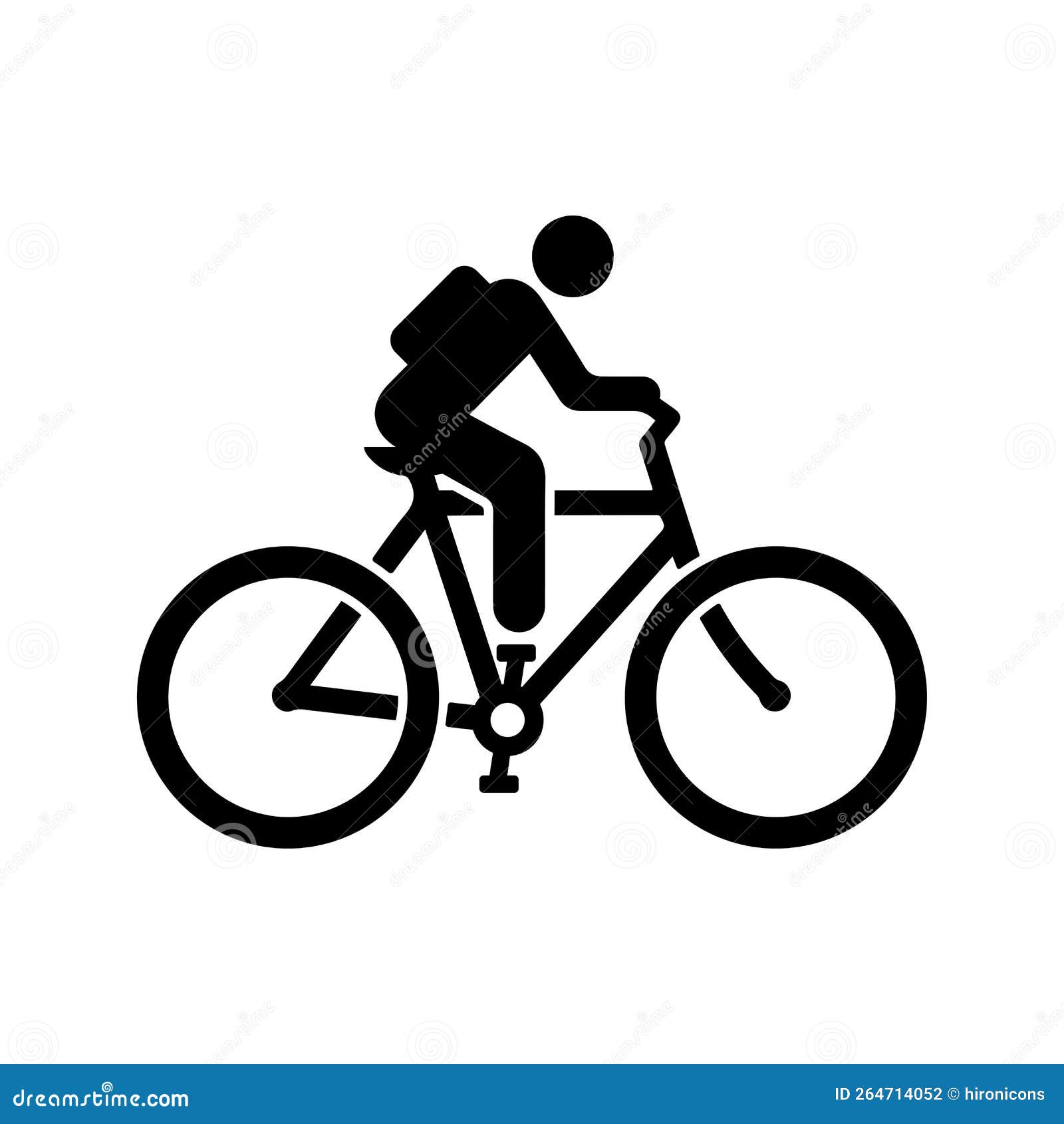 Bicycle, riding icon stock illustration. Illustration of speed - 264714052