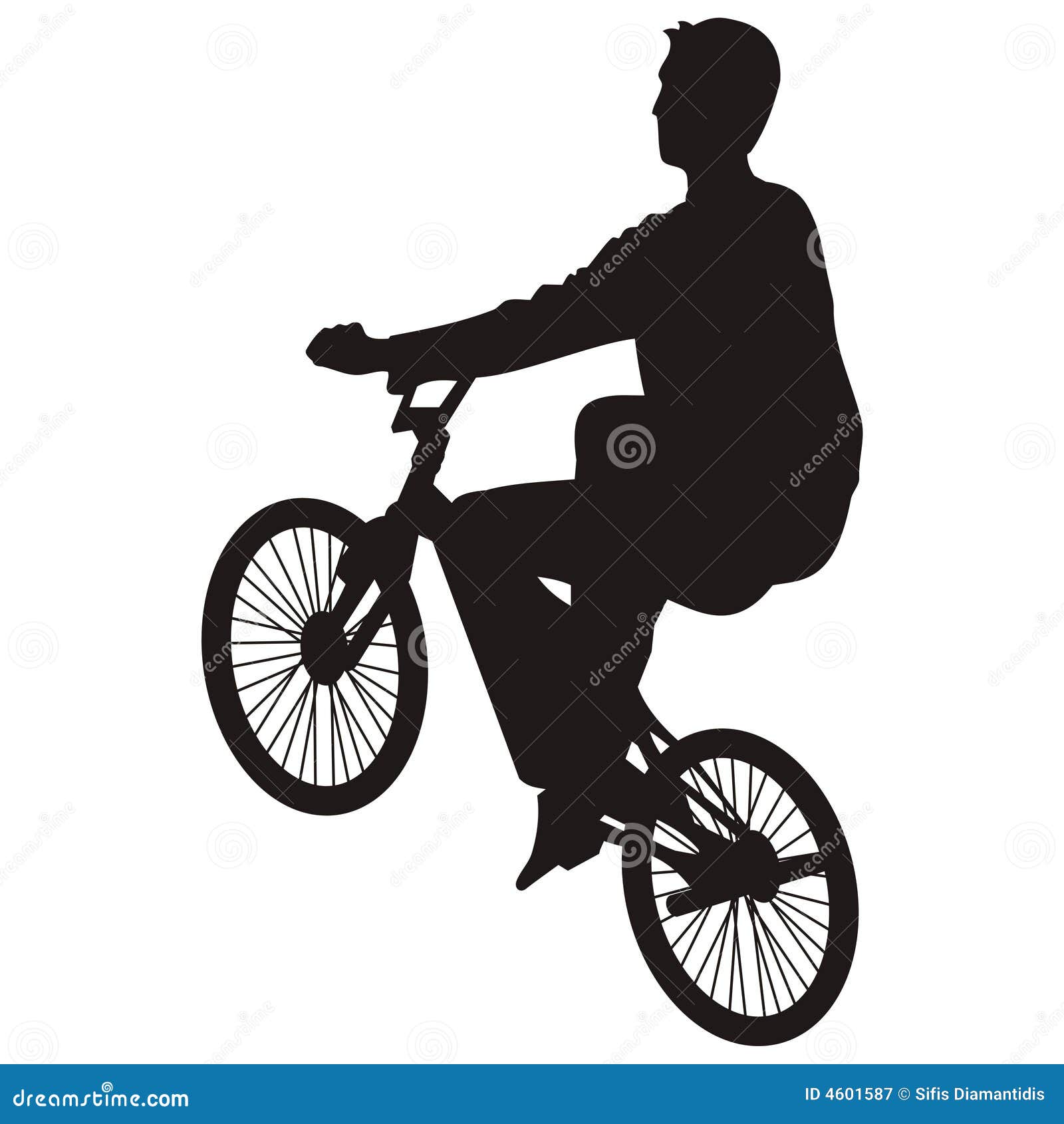 Bicycle riding vector stock vector. Illustration of pedal - 4601587
