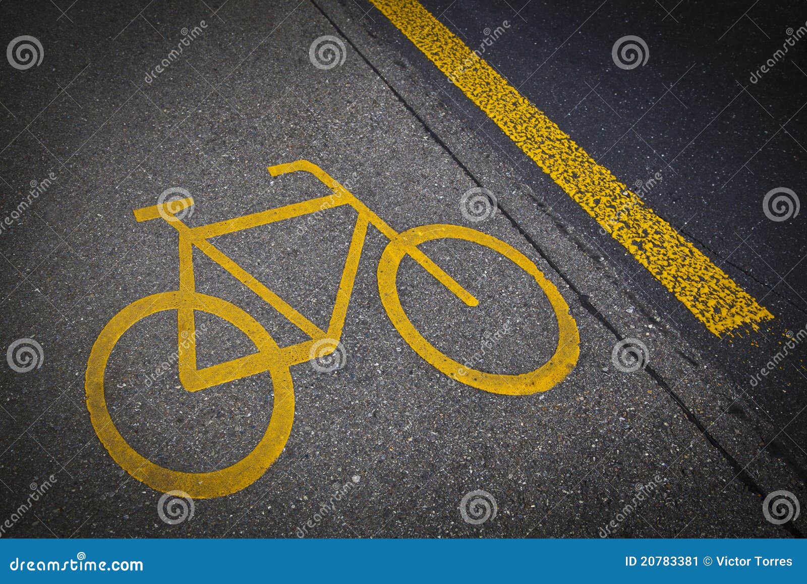 Bicycle road mark stock image. Image of street, transportation - 20783381
