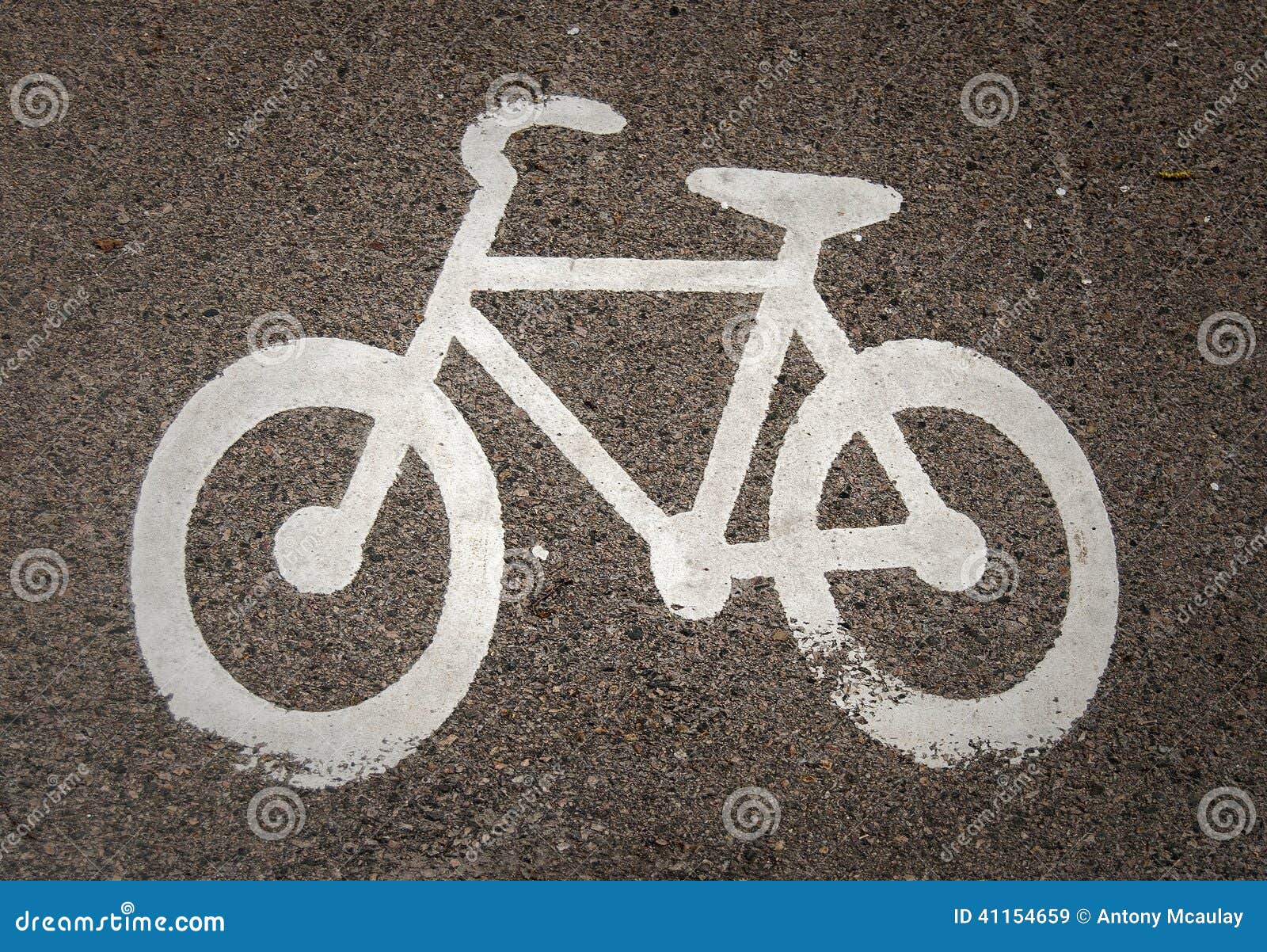Bicycle road marking stock image. Image of icon, outdoor - 41154659