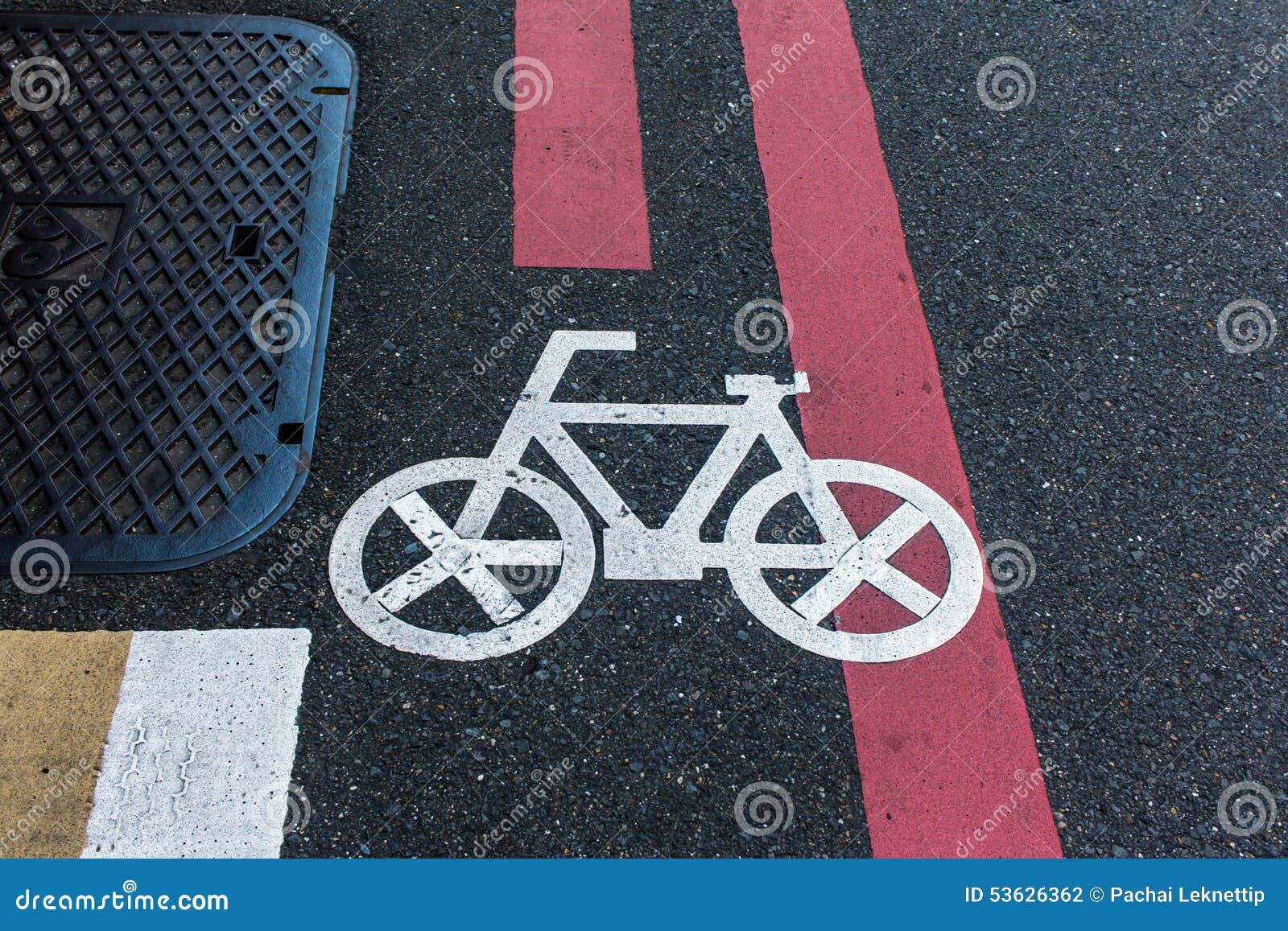 Bicycle road sign stock photo. Image of bikeway, biking - 53626362