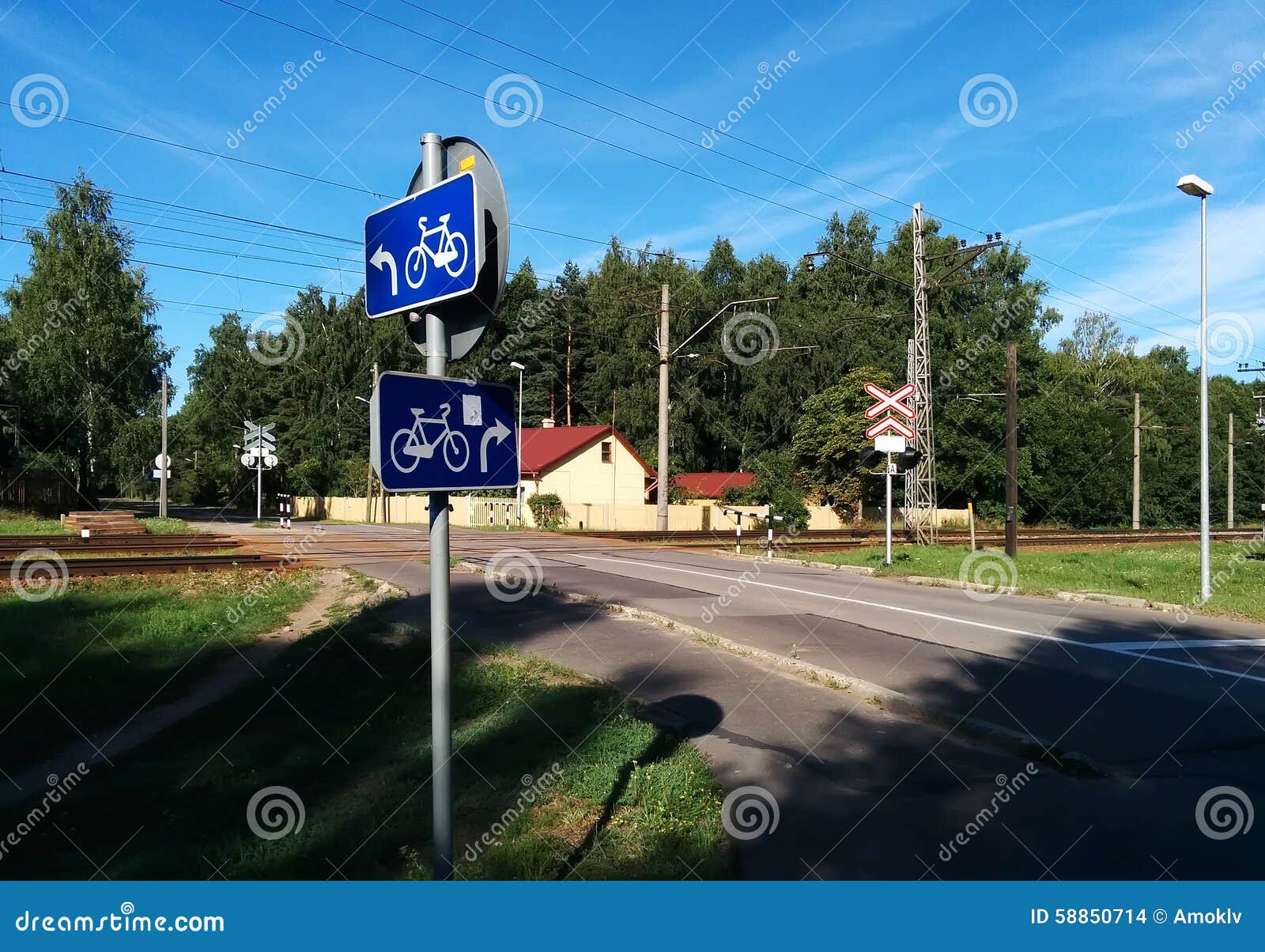 Bicycle road sign stock photo. Image of people, bicycle - 58850714