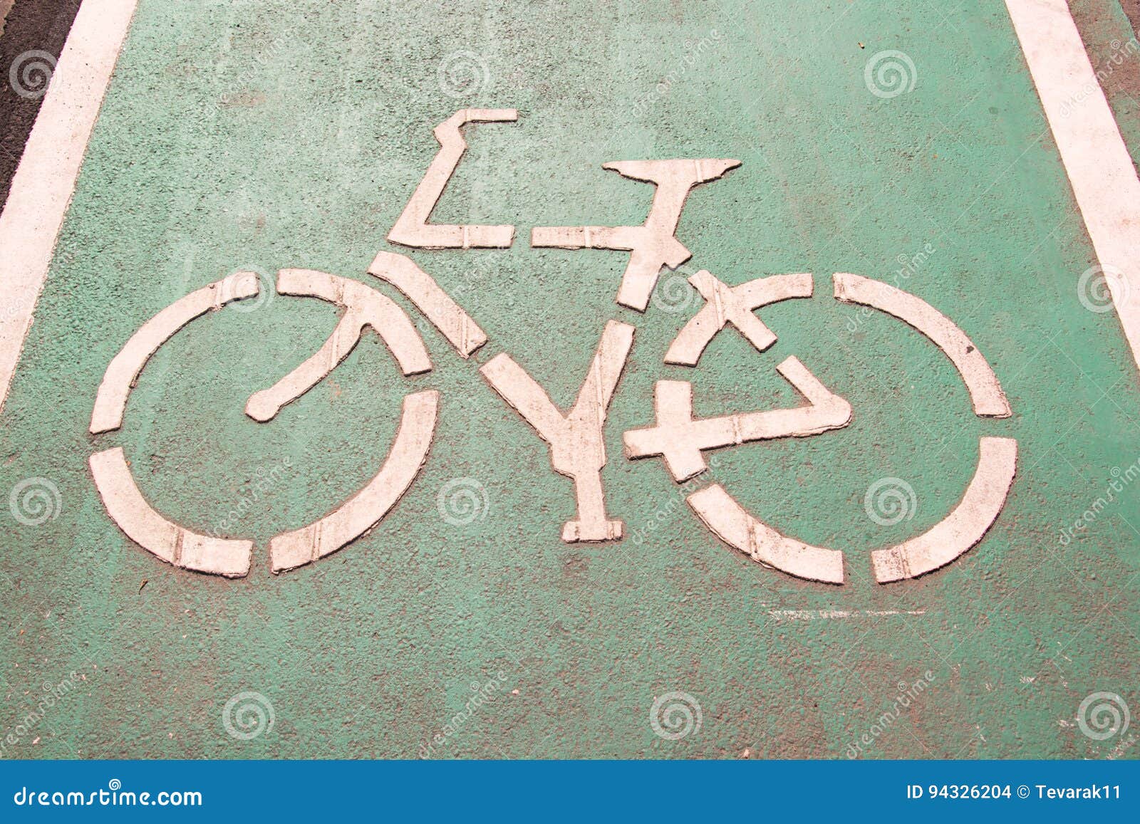Bicycle Road Signs on the Road Stock Photo - Image of bikers, cycle ...