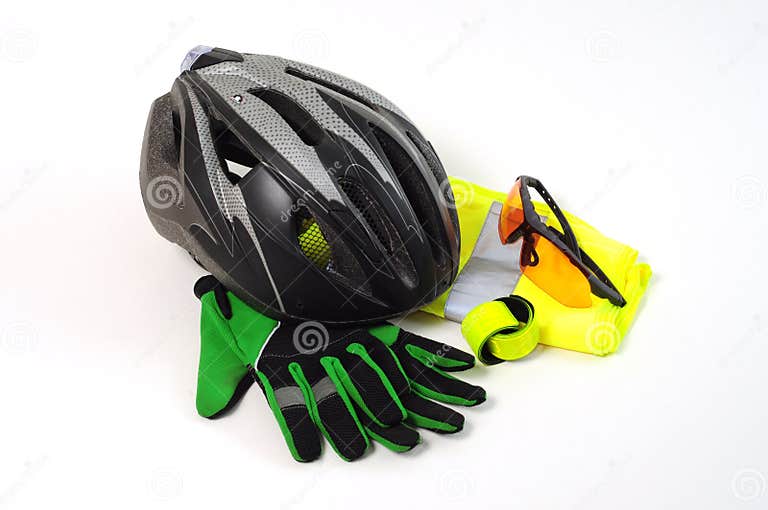 Bicycle Safety Equipment stock image. Image of crush - 28920903