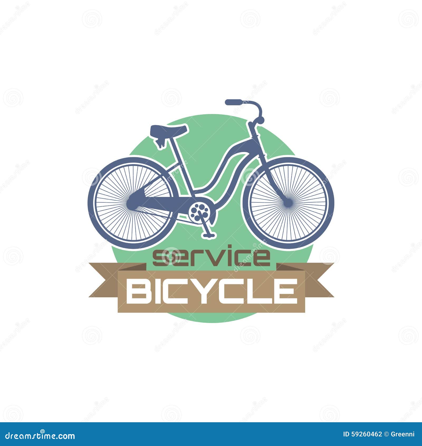 Bicycle Service Vector Logo Design Stock Vector - Illustration of ...