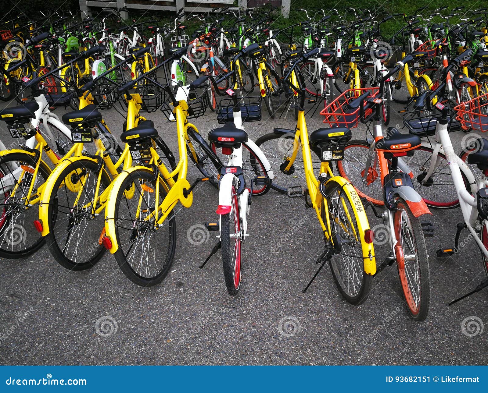 Bicycle-sharing Bike on the Road Editorial Photo - Image of ...