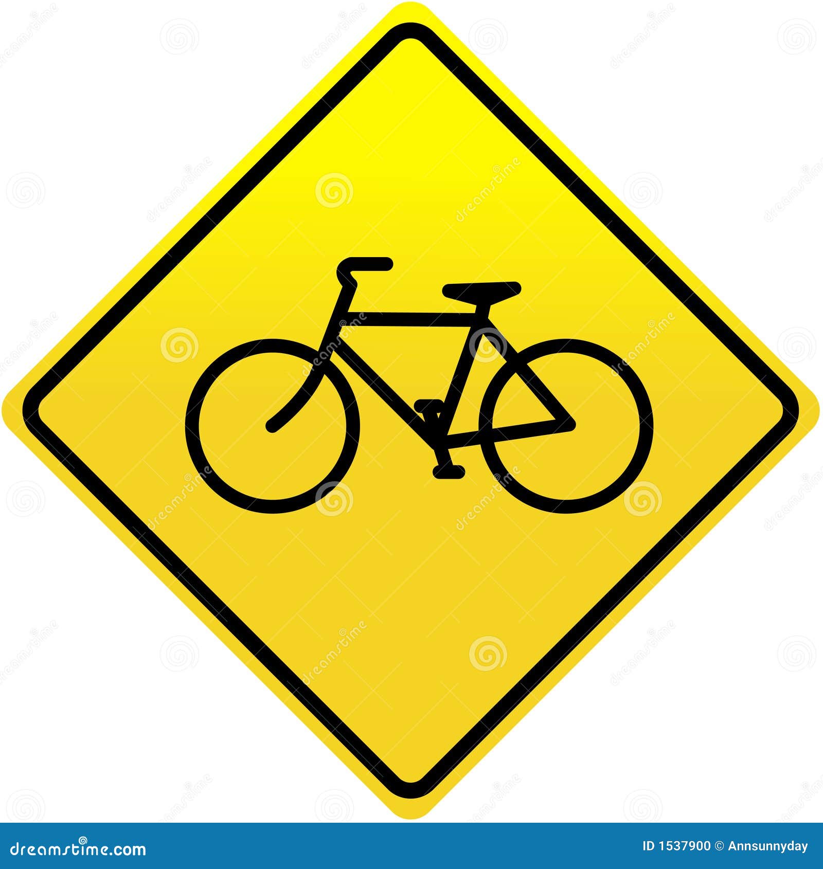 Bicycle Sign Stock Photo - Image: 1537900