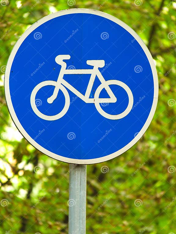 Bicycle Sign stock image. Image of traffic, attention - 156249807