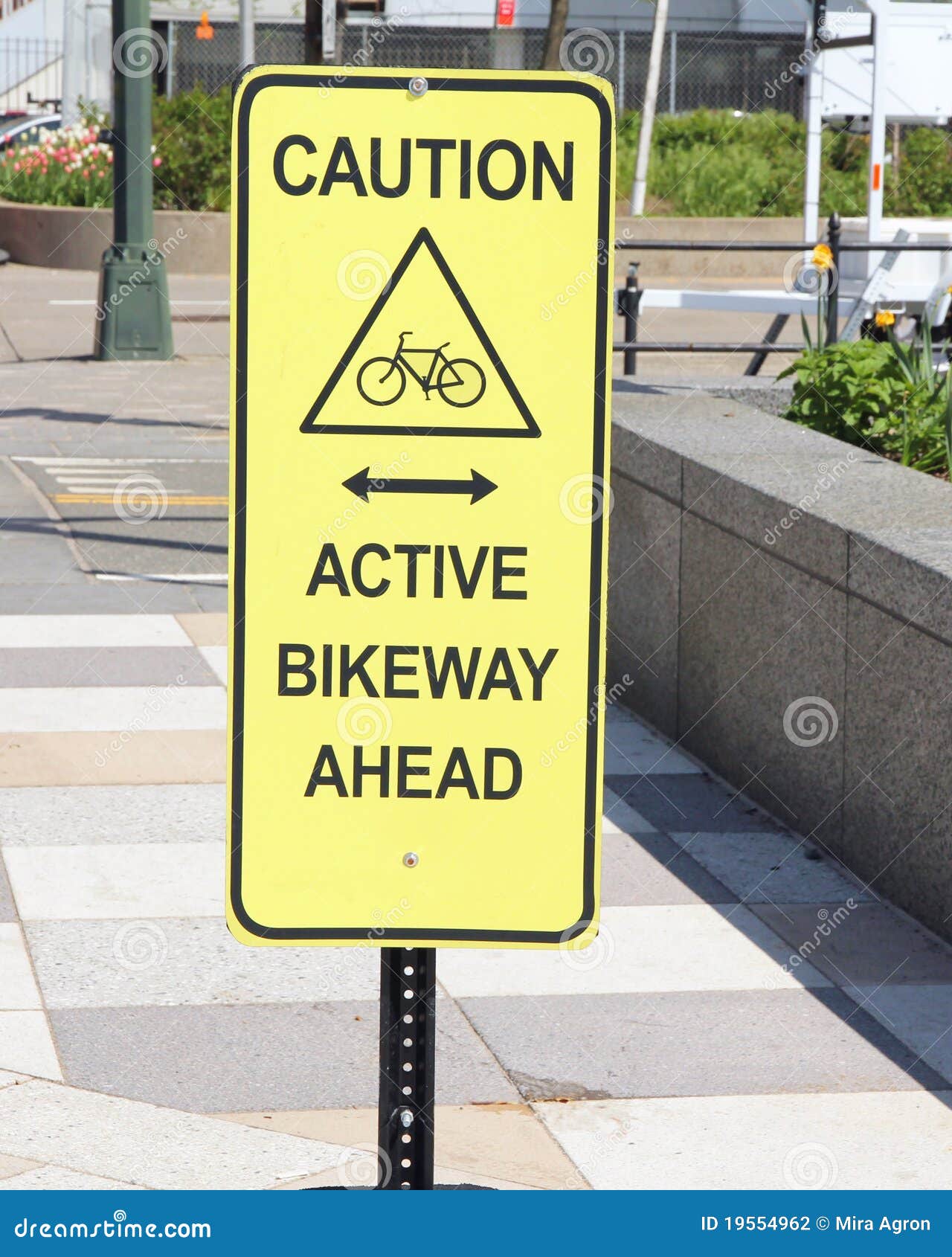 Bicycle Sign. stock photo. Image of bikeway, caution - 19554962