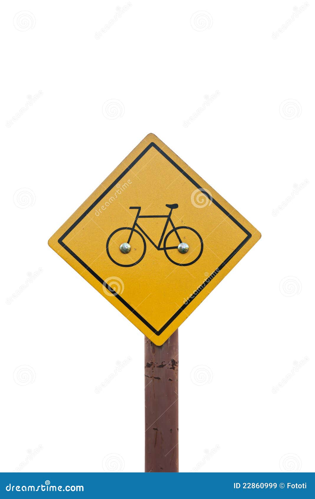Bicycle sign. stock image. Image of transportation, informative - 22860999