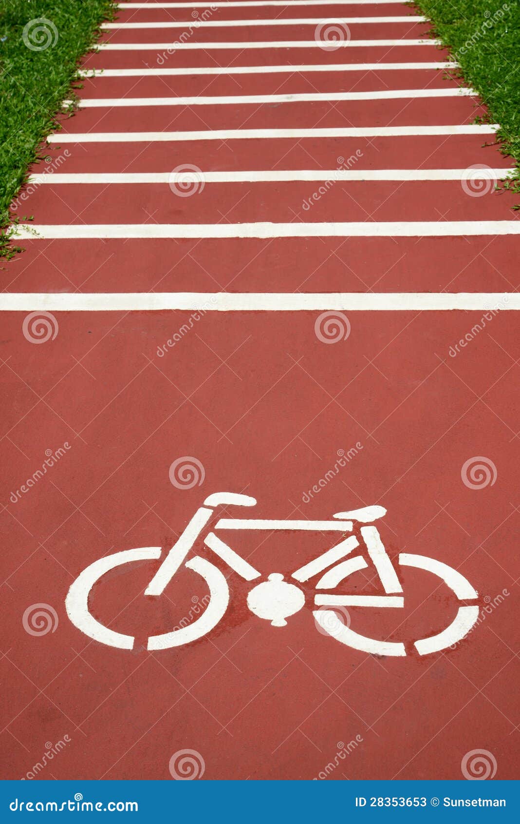 Bicycle Sign stock image. Image of biking, lane, safety - 28353653