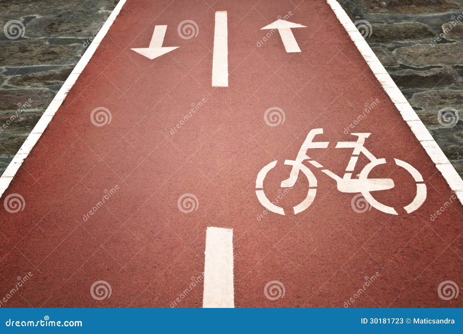 Bicycle sign stock image. Image of cyclist, lines, road - 30181723
