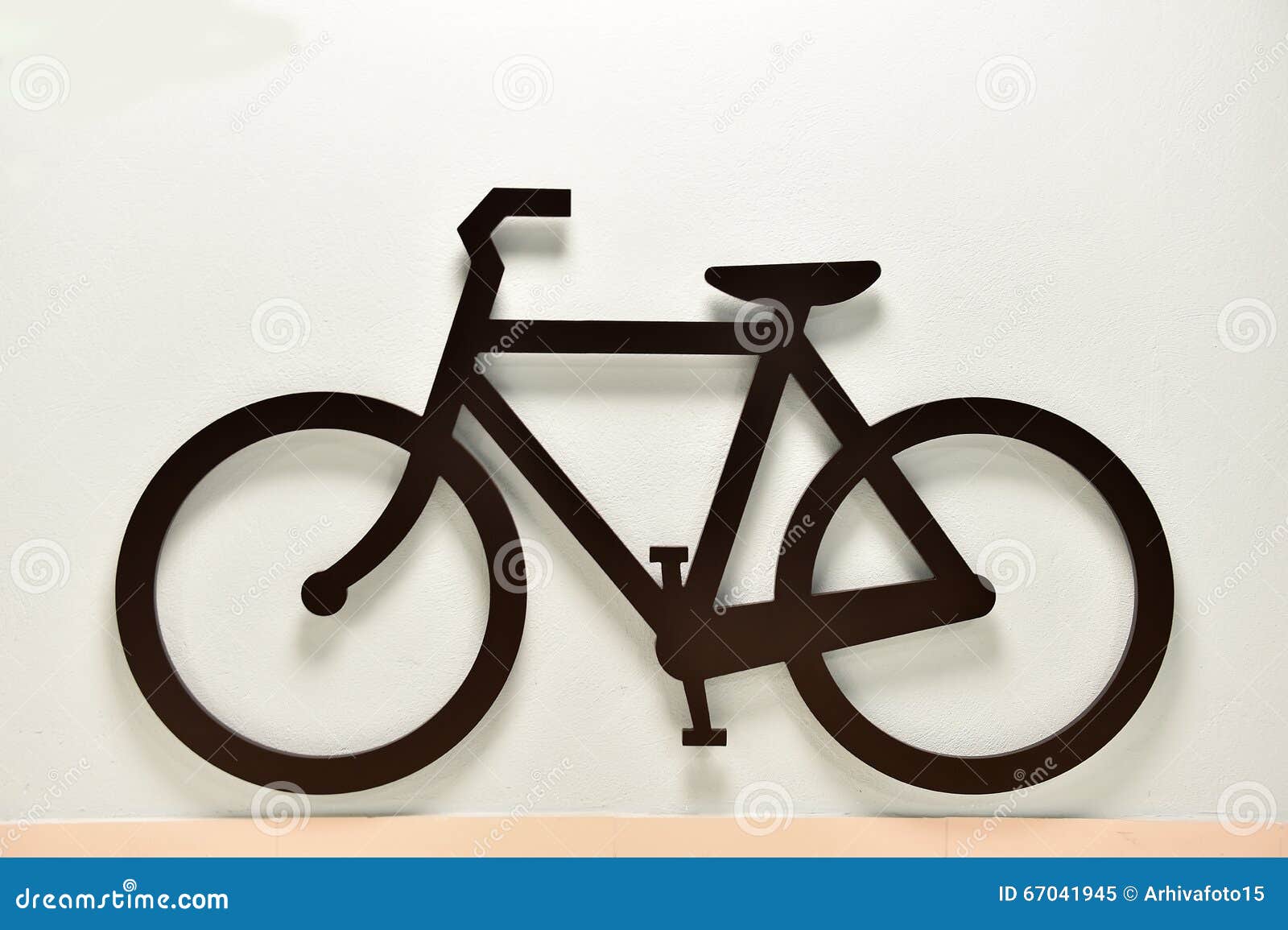 Bicycle sign stock image. Image of ride, black, white - 67041945