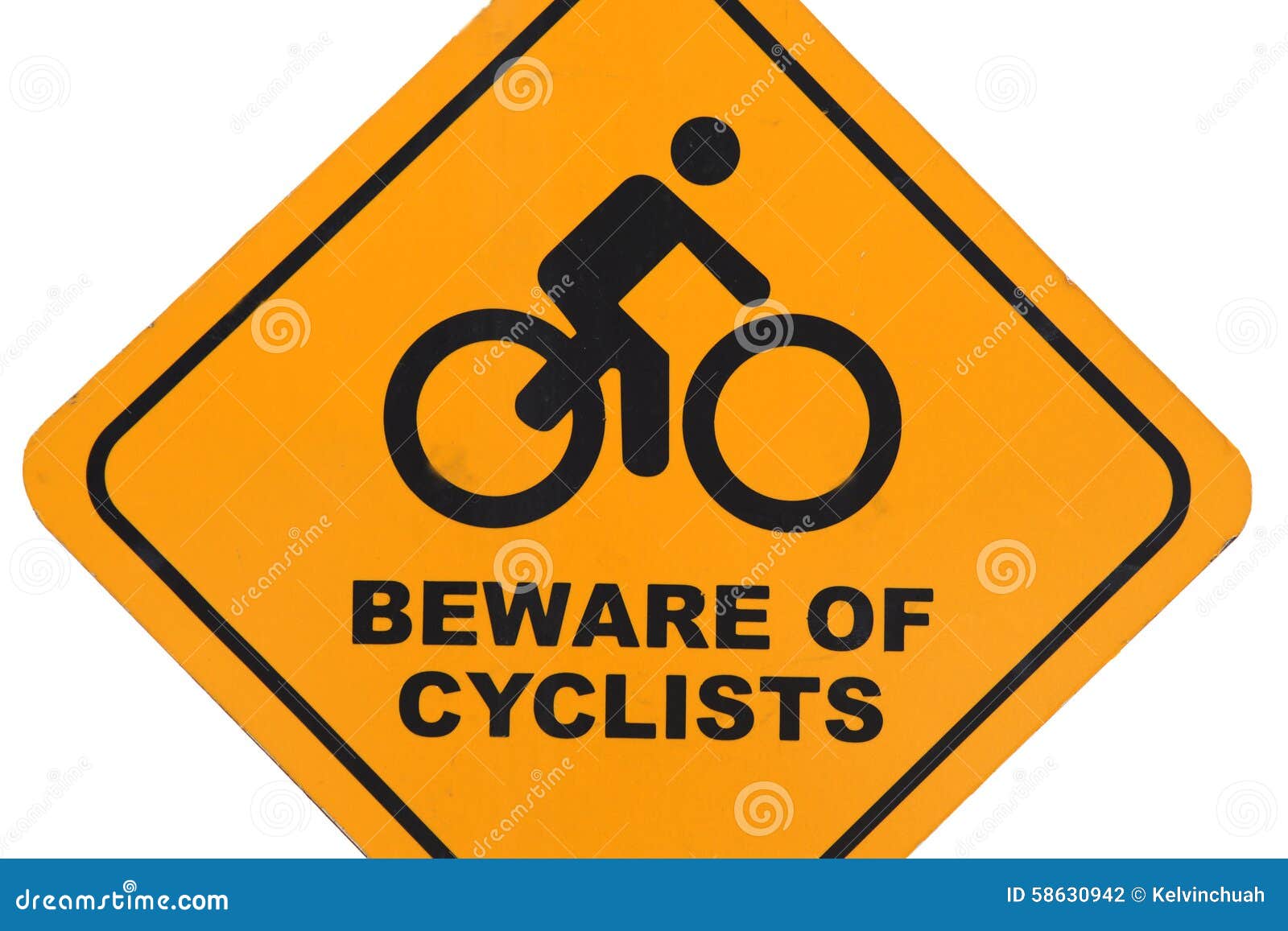Bicycle sign stock photo. Image of direction, city, painted - 58630942