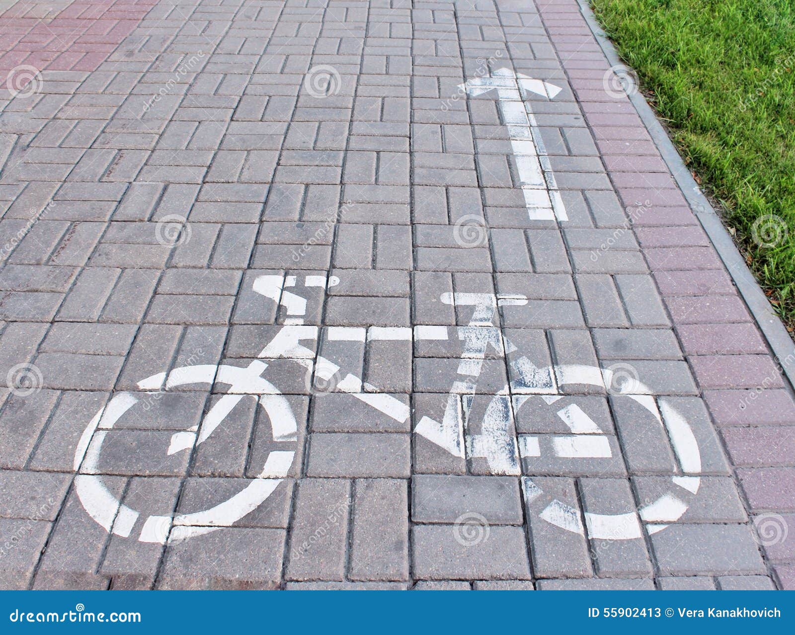 Bicycle sign stock image. Image of bicycle, road, city - 55902413