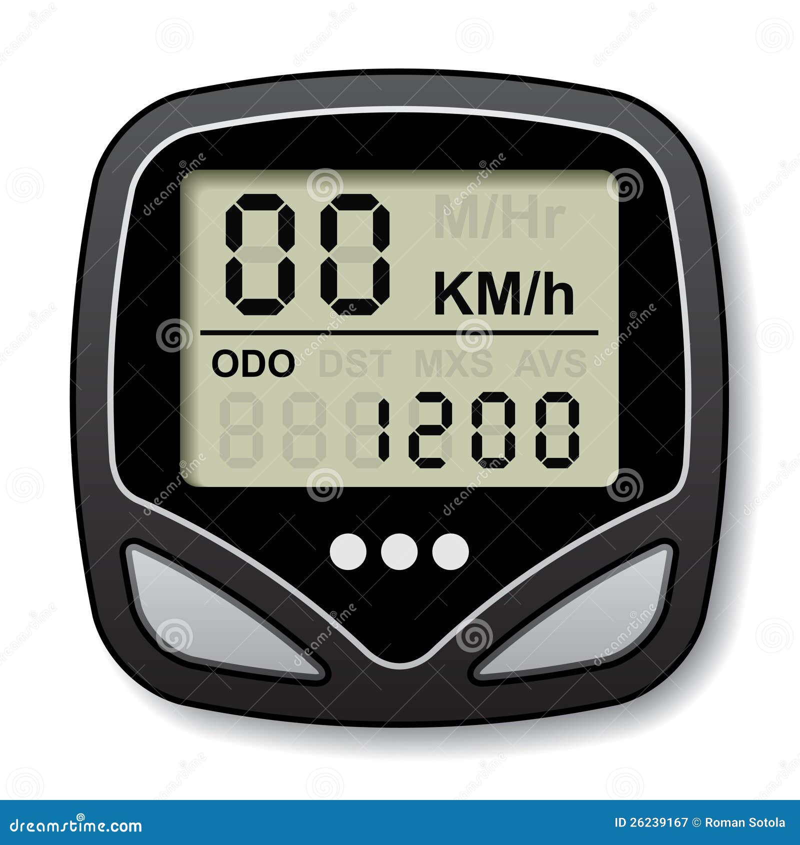 Bicycle Speedometer Computer Stock Vector - Illustration of control ...