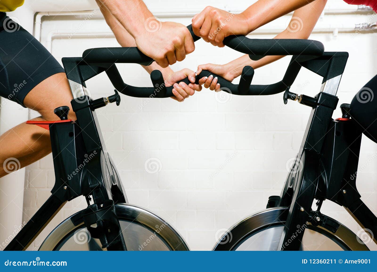 Bicycle Spinning in the Gym Stock Image - Image of competition, fitness ...