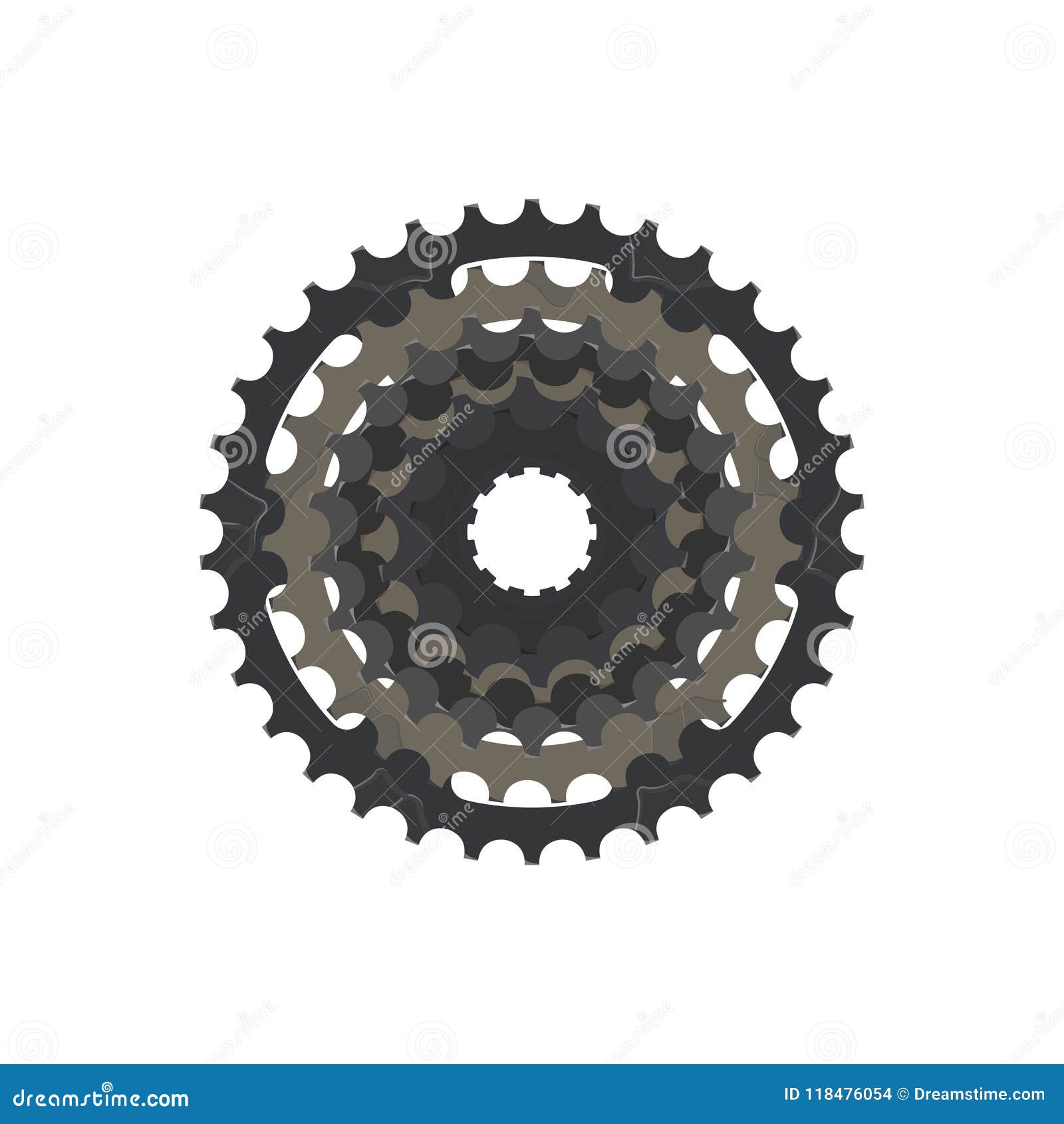 Bicycle Sprocket Cartoon Vector | CartoonDealer.com #5092147