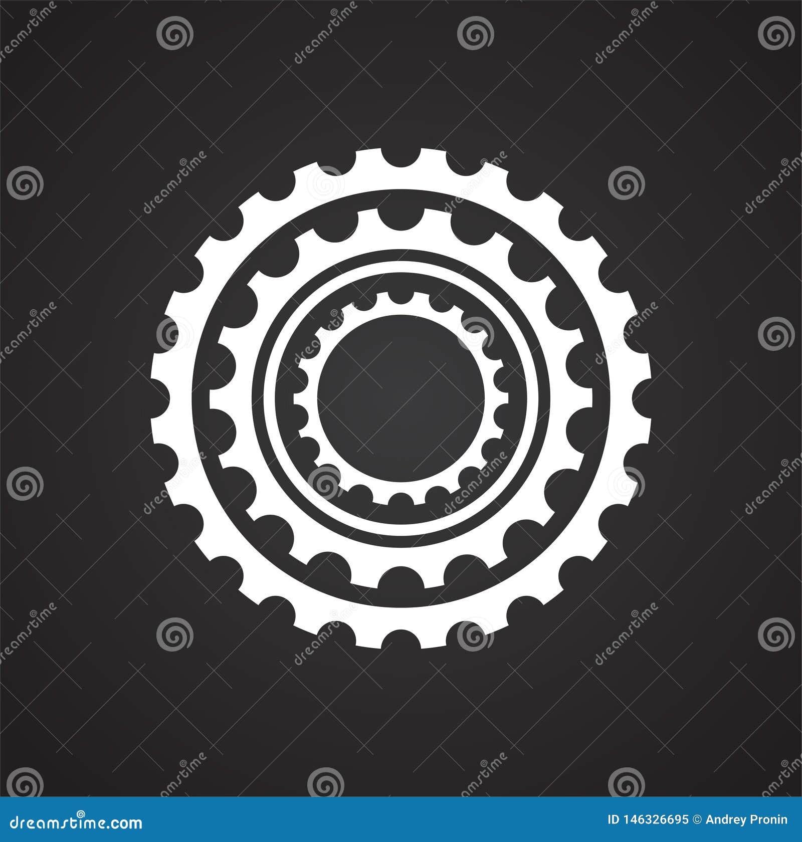 Bicycle Star Icon on Background for Graphic and Web Design. Simple ...
