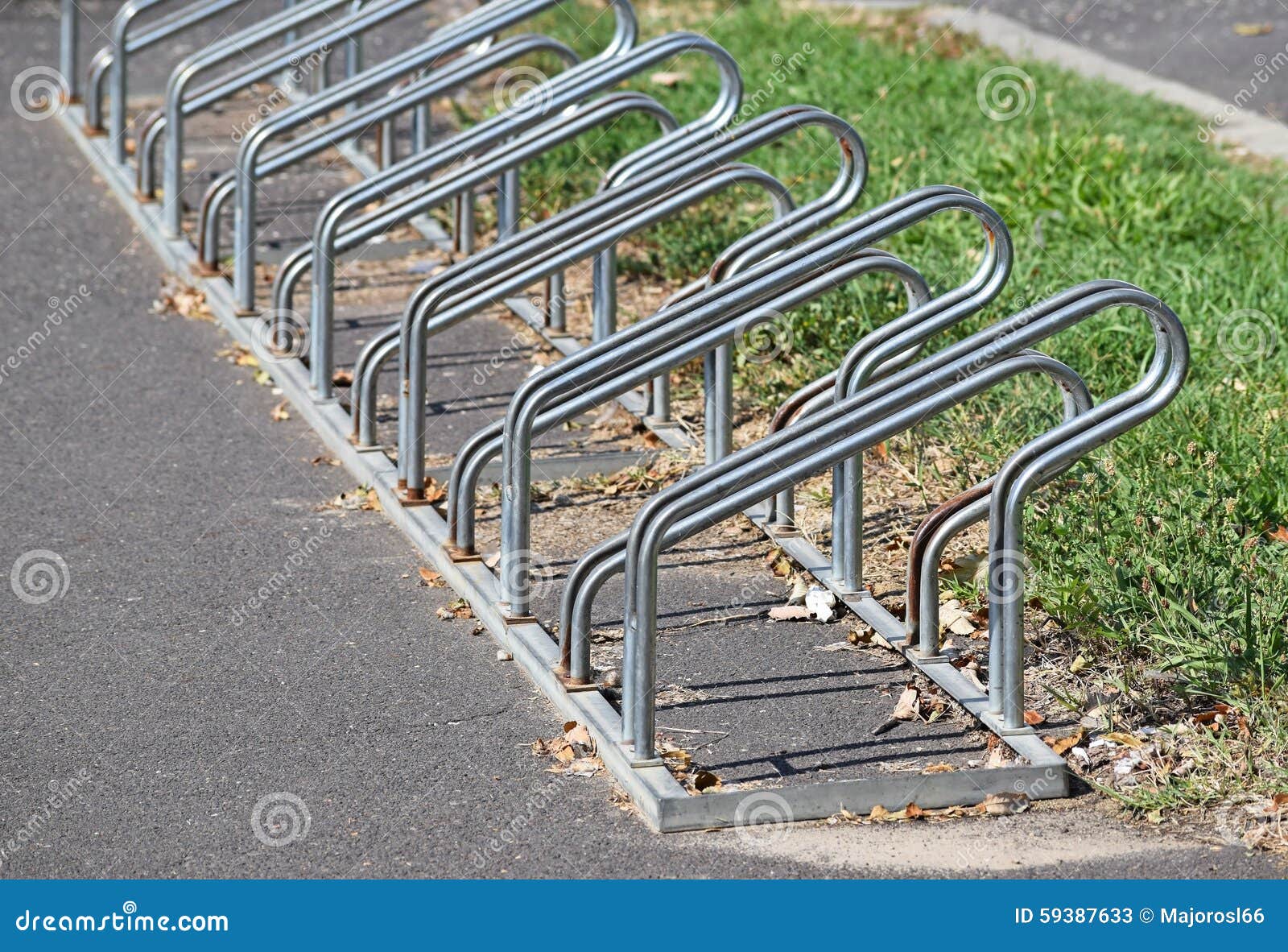 Bicycle Storage on the Street Side Stock Image - Image of activity ...