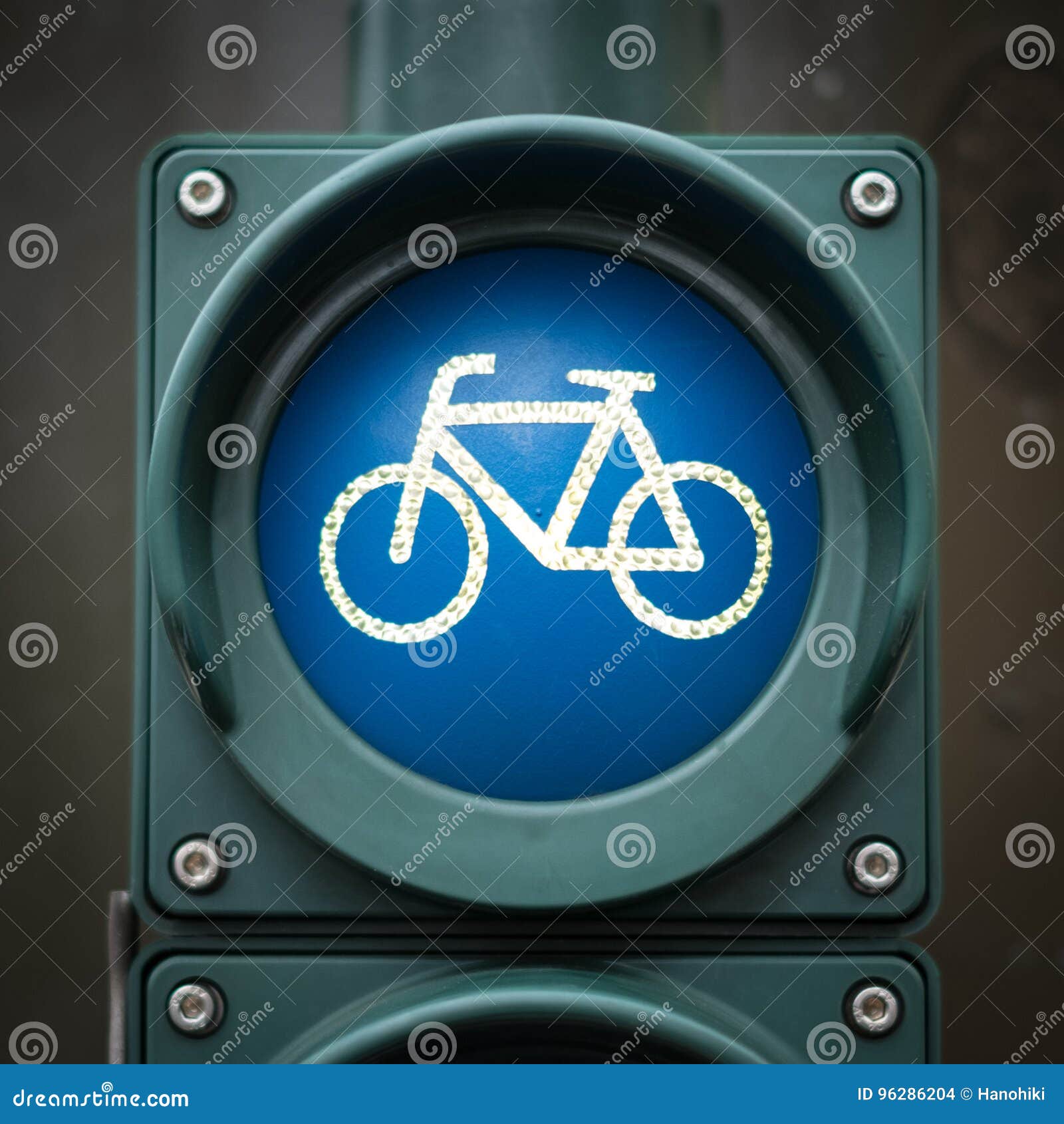 Bicycle Symbol on Traffic Light - Bicycle Icon Stock Photo - Image of ...