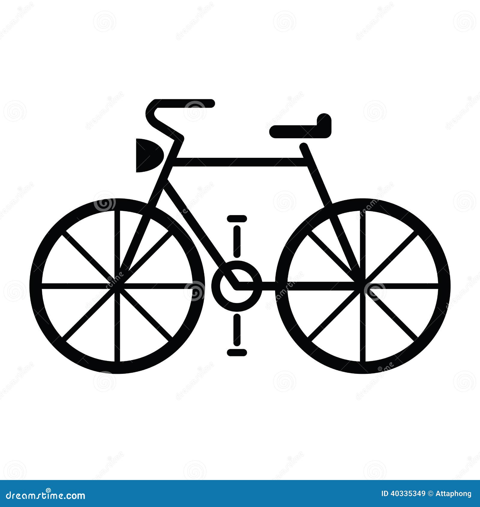 Set Of Bicycle Symbol Icons. Cartoon Vector | CartoonDealer.com #39856013