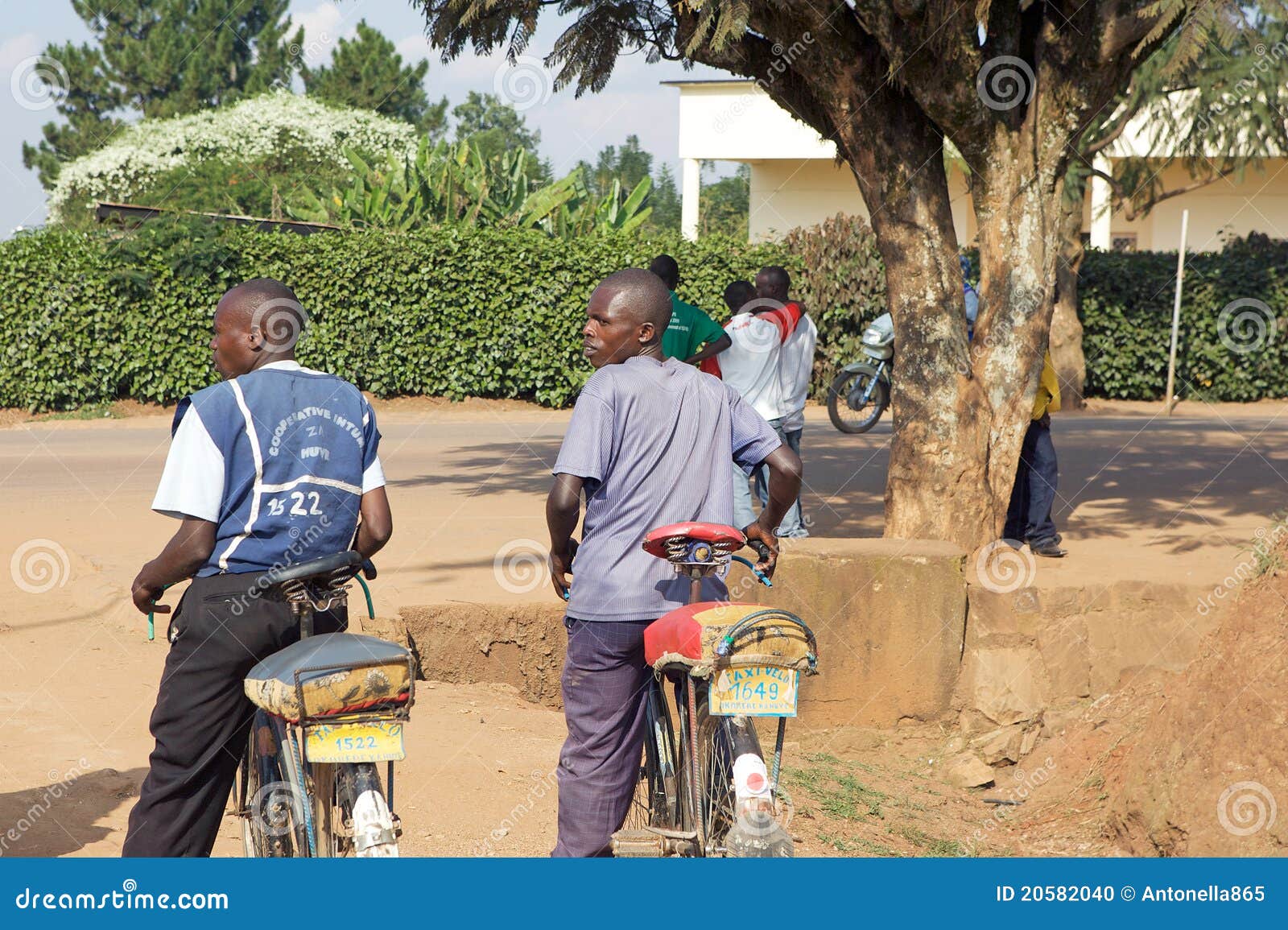Bicycle taxi in Rwanda editorial image. Image of africa - 20582040